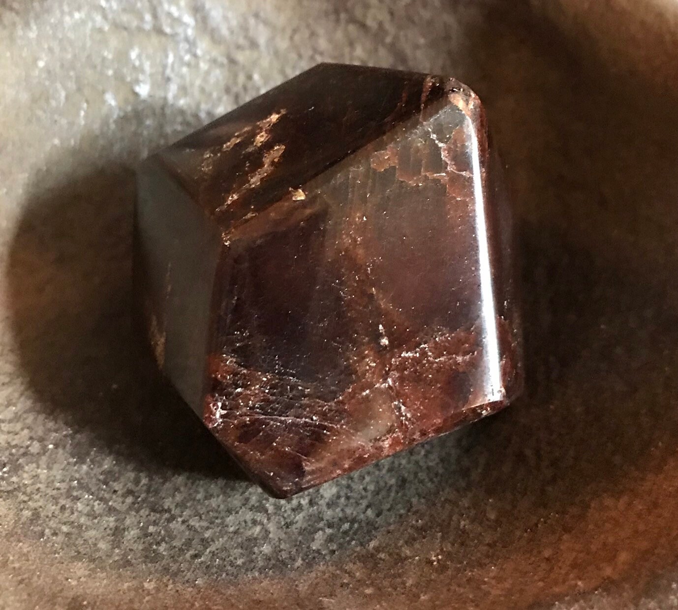 3/4 LB- Almandine Garnet Crystal, 63 mm, Polished, 319.7 Grams, 1597.5 ...