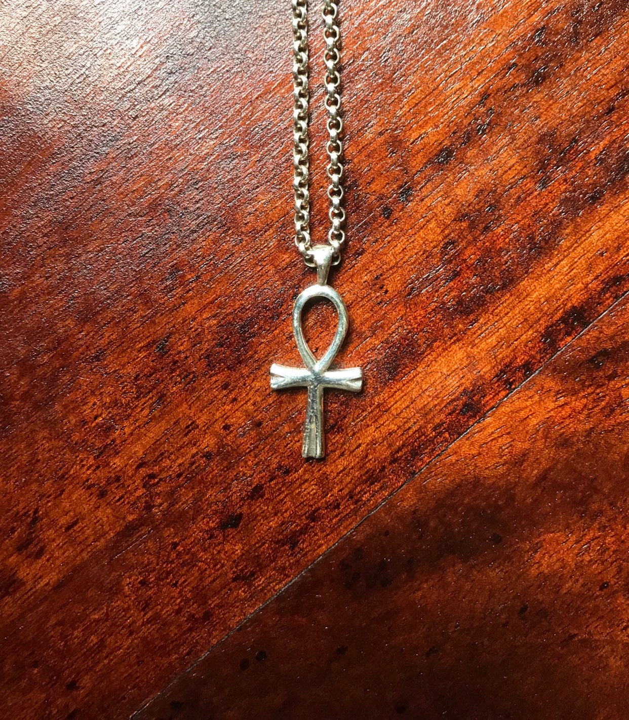 Ankh Pendant, Sterling Silver, Chain Included, Life, Health, Happiness ...