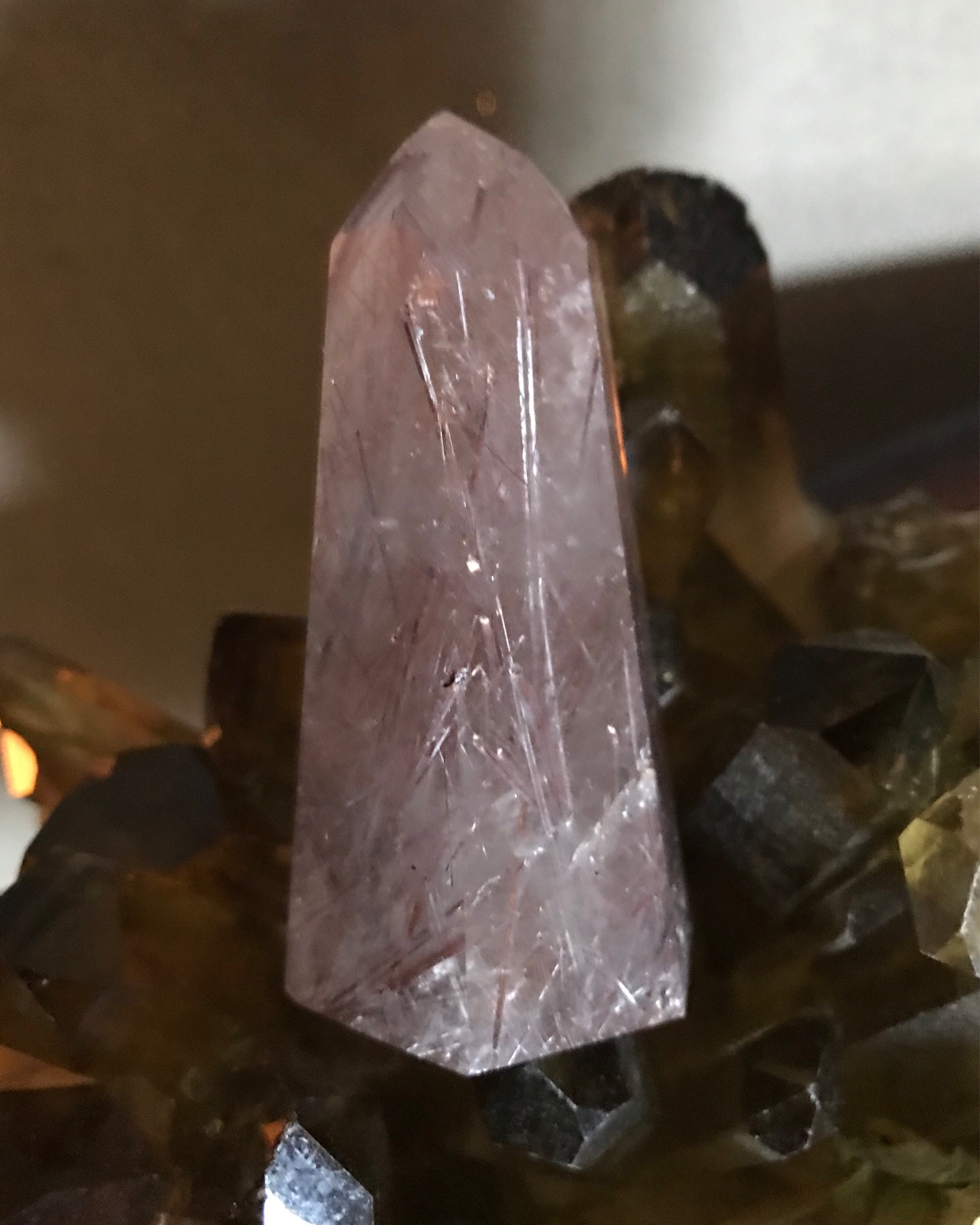 Reserved for mommachickadee 4/16*STANDING Red Needle Rutile Included ...