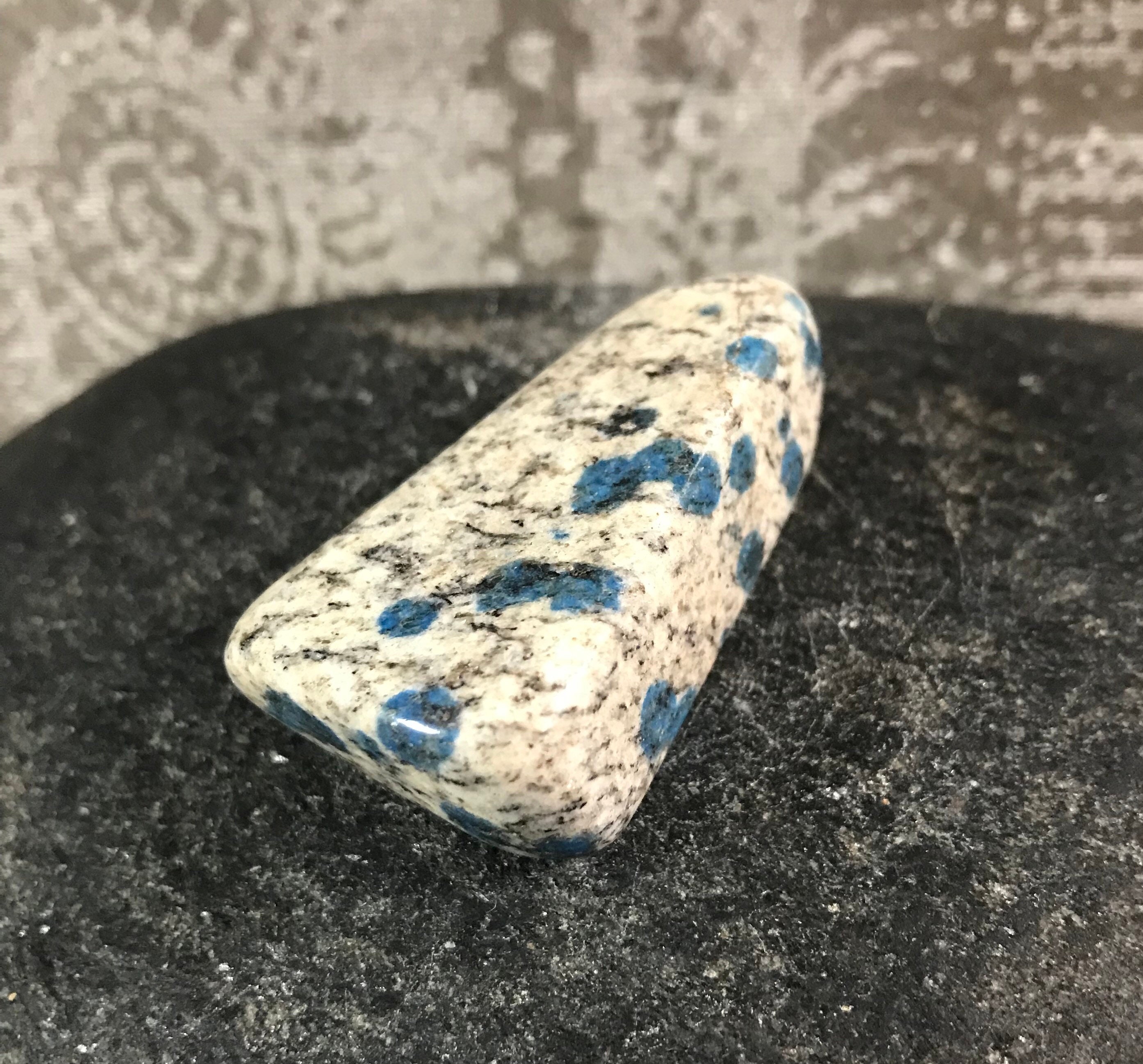 K2 Stone, Azurite in Granite, K2 Mountain, Pakistan, Polished, 26.2 ...