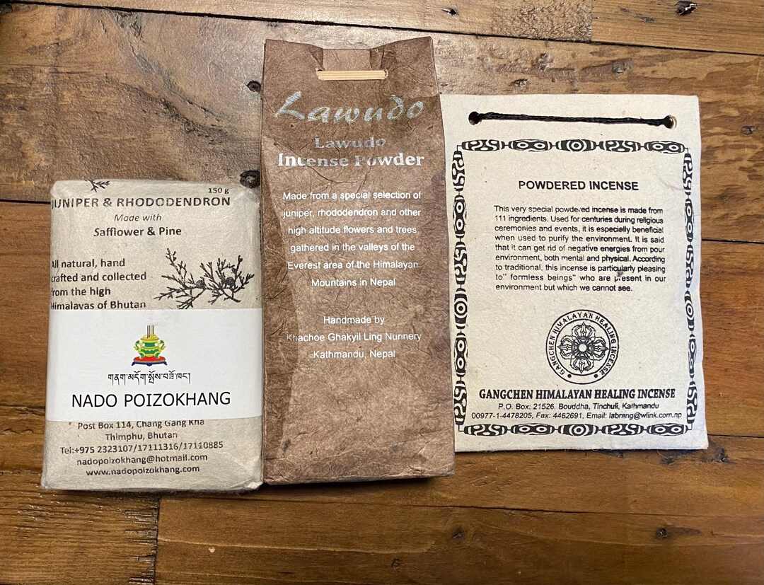 Himalayan Tibetan Incense Powders, Lawudo, Nado Poizokhang, or Gangchen ...