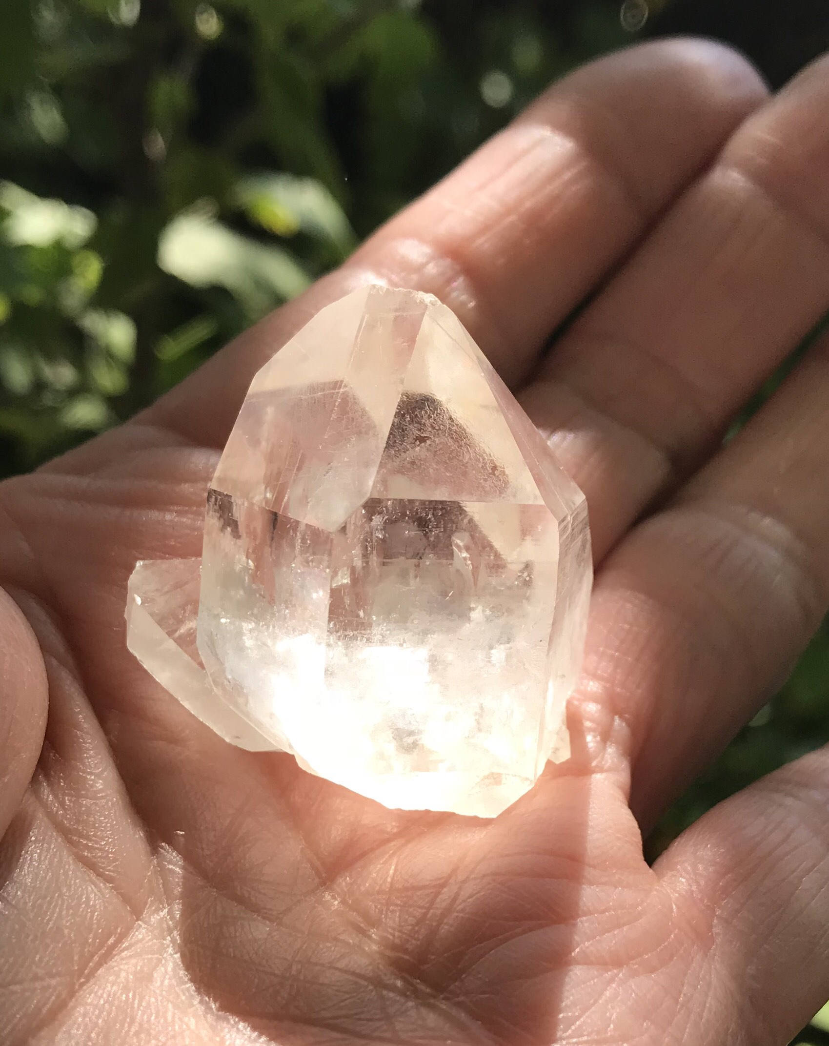 Raw Quartz, Rainbow Infractions, Bridge Crystal, Arkansas, Mine Fresh ...