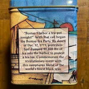 Boston Tea Party, Blended Black Tea, Keepsake Tin of 24 Stringless Tea ...