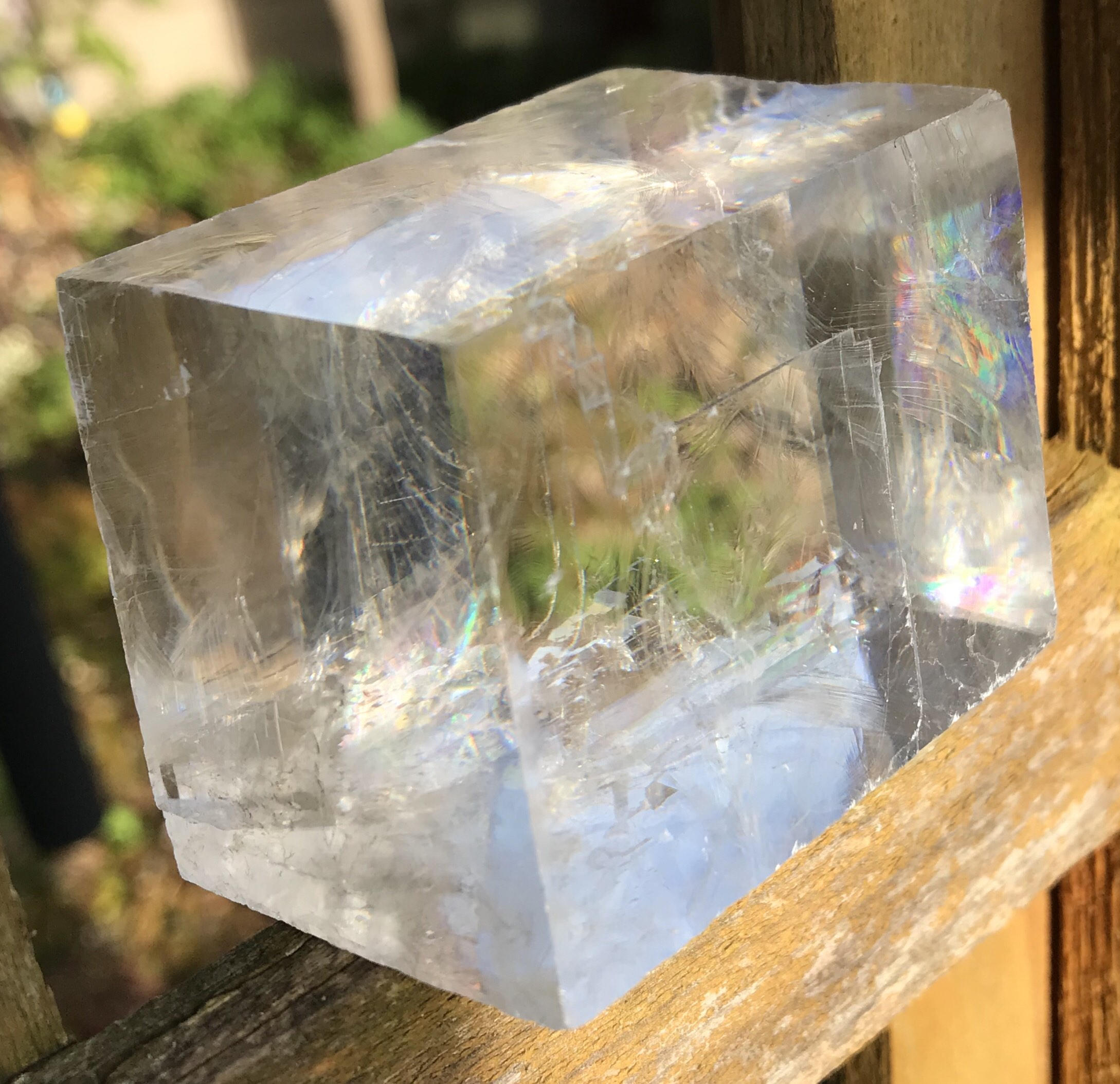 CALCITE, Optical Crystal, Water Clear, Rainbows, Viking Sunstone, Raw ...