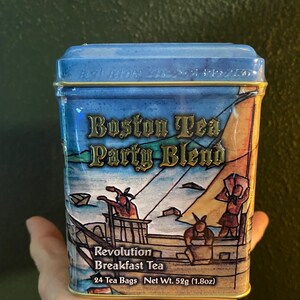 Boston Tea Party, Blended Black Tea, Keepsake Tin of 24 Stringless Tea ...