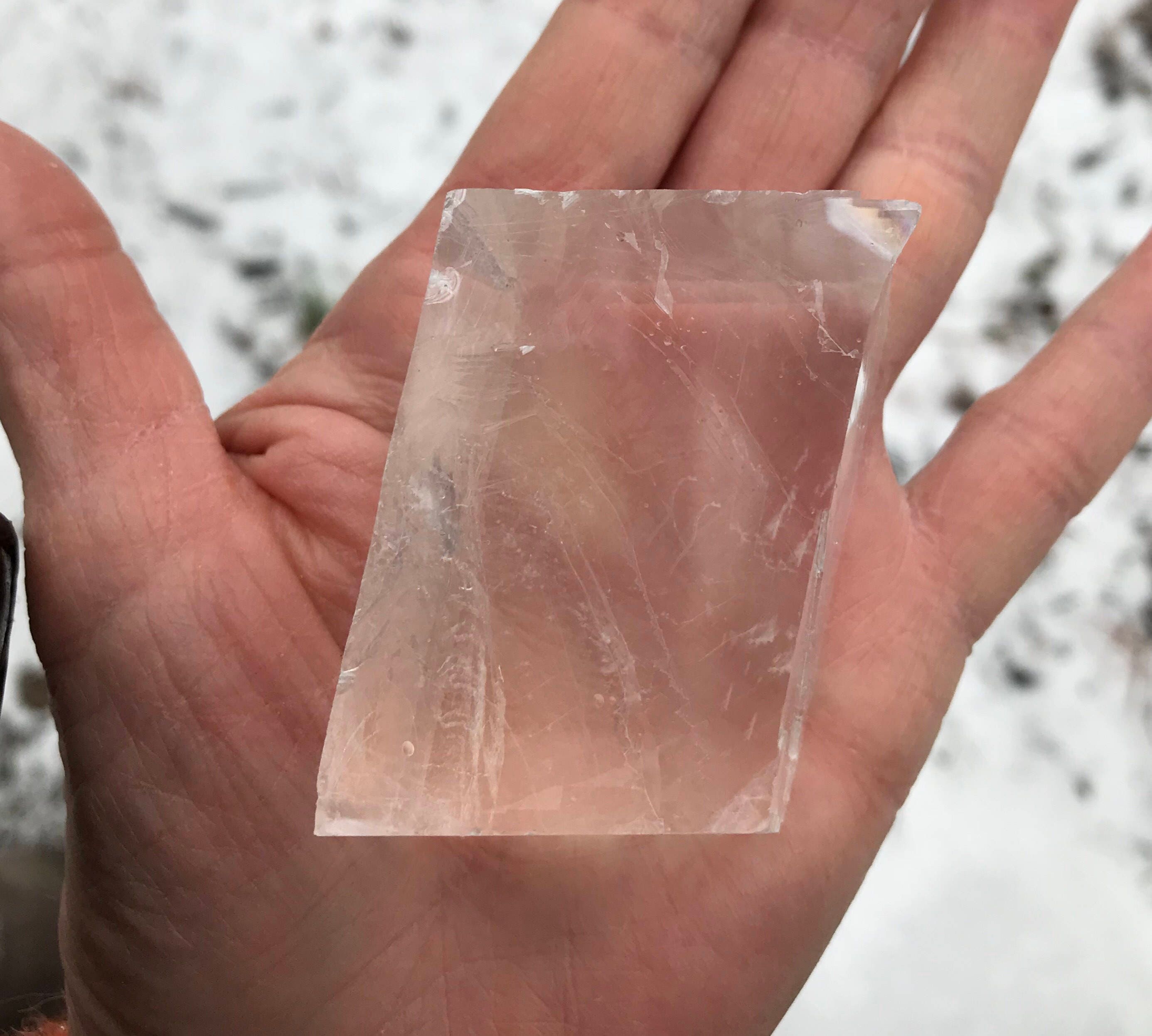 Last One! Optical Calcite Crystal, Viking Sunstone, Raw, Brazil, 147.6 ...