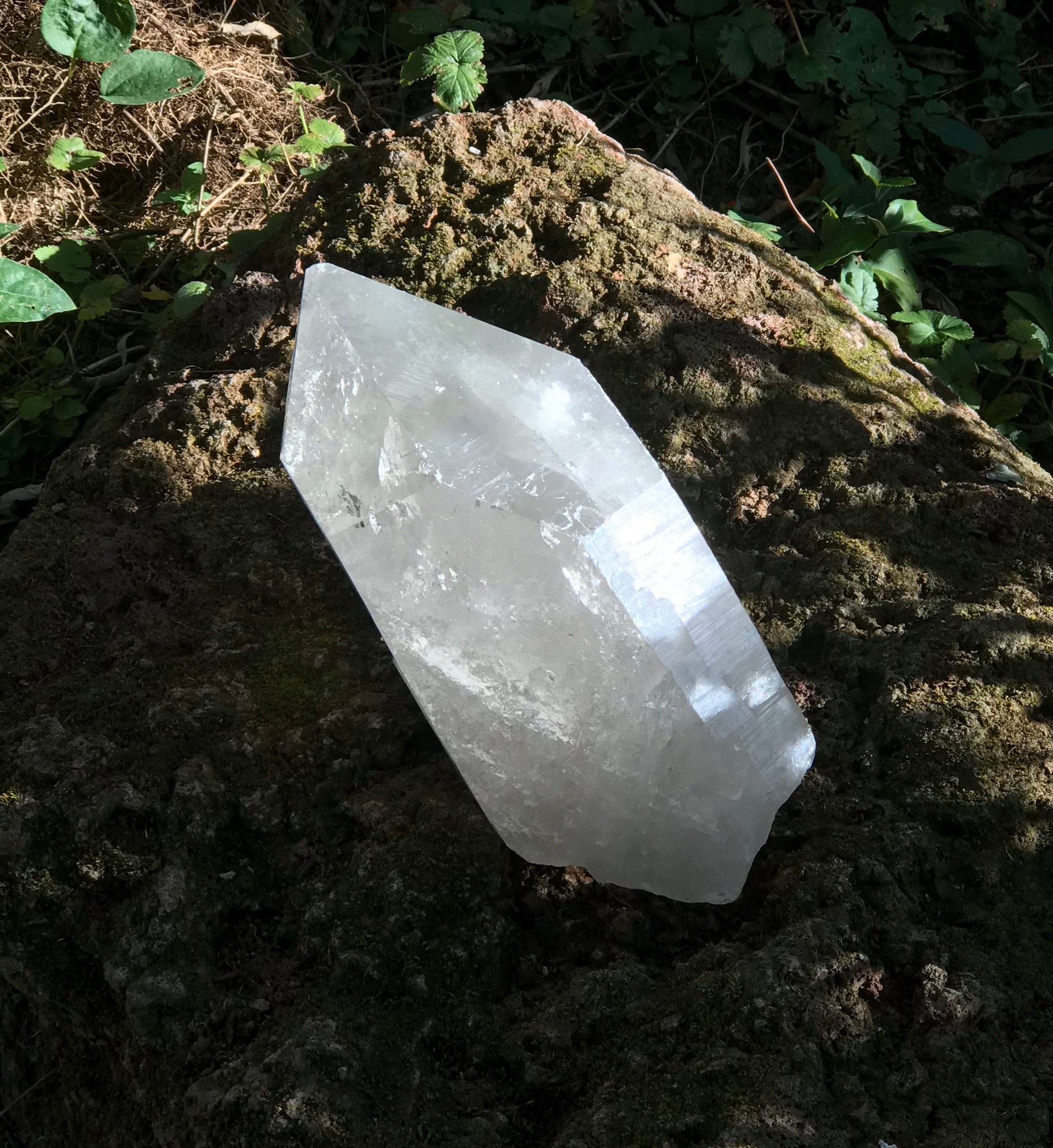 9 LBS Massive Raw DT Himalayan Quartz, Mine Fresh, Rainbow Points ...