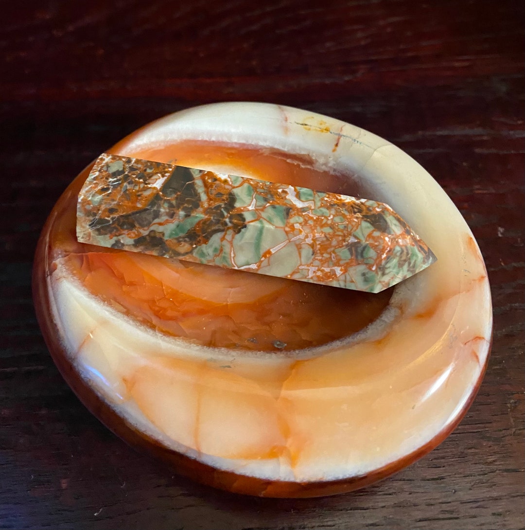 Rainforest Rhyolite, Polished Tower, China, 65.20 Grams, CR11151 - Etsy