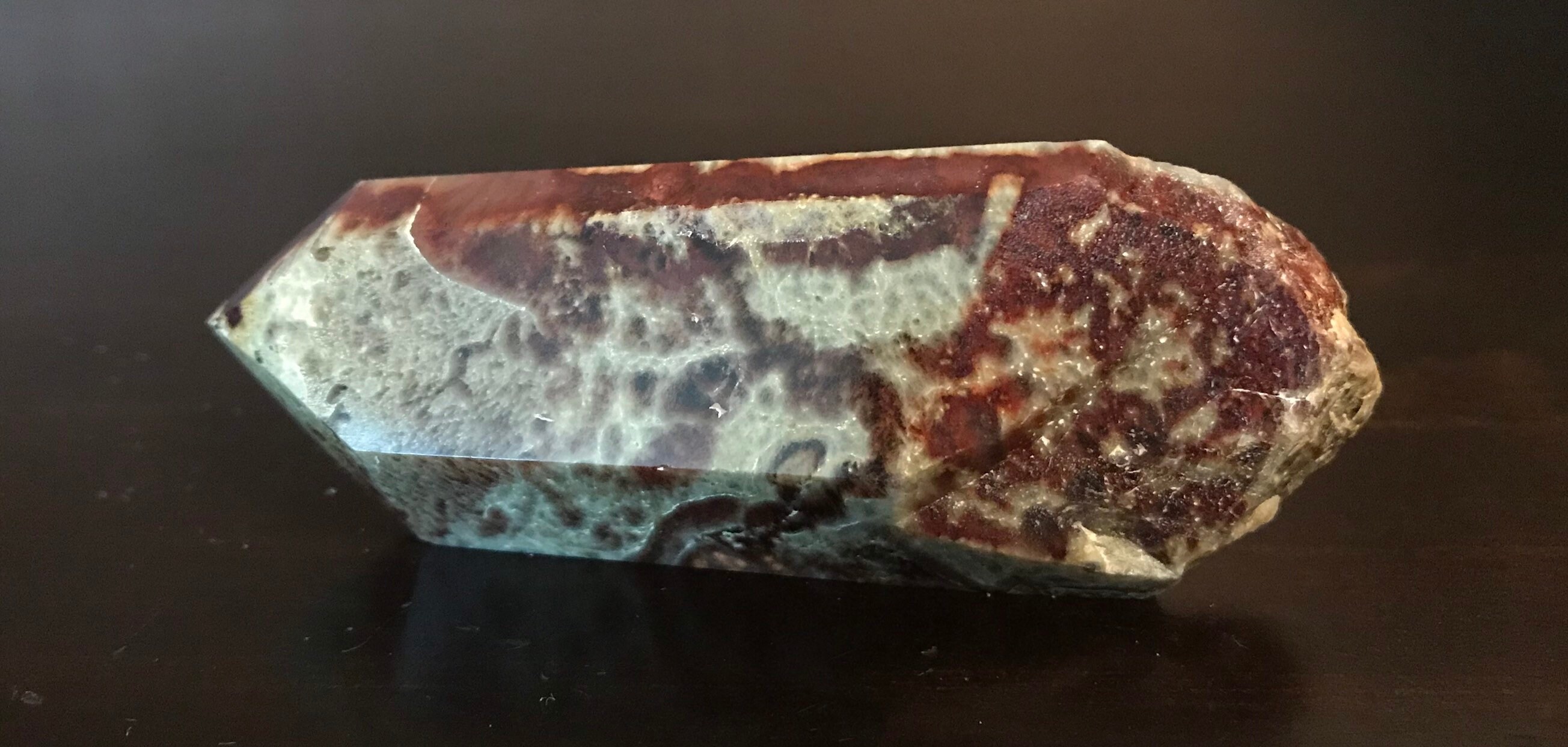 Angel Wing, Red Amphibole Phantom Tabby Quartz, Keys, Semi-Polished ...