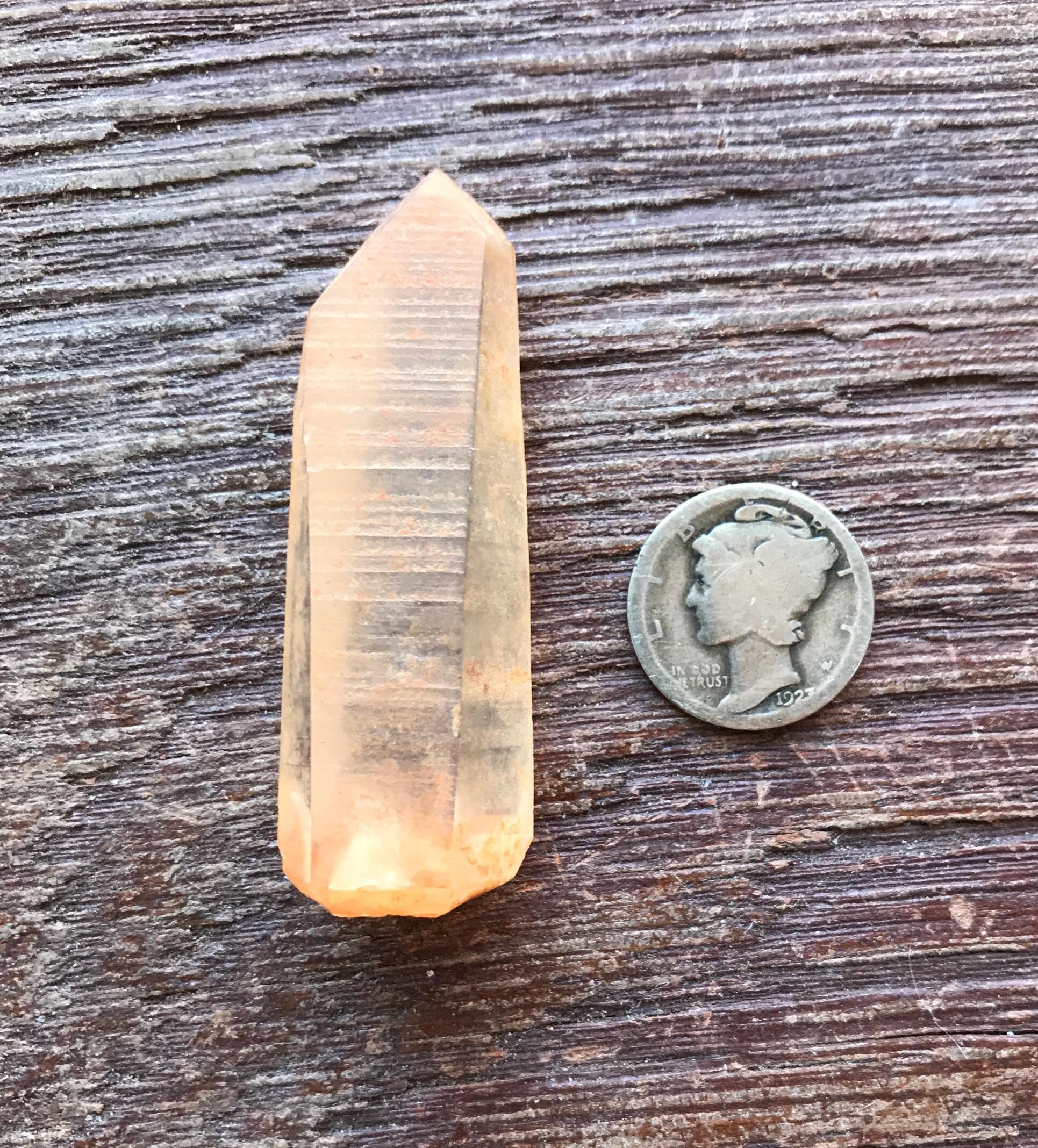 Orange Lemurian Seed Quartz, Raw, Deep Striations, Mine Fresh, Brazil ...