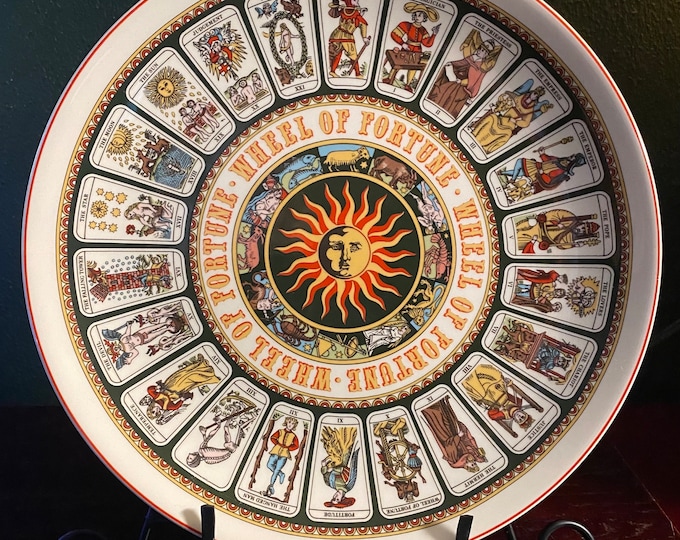 1970’s Vintage Wedgwood Limited Edition Wheel of Fortune Tarot Plate ...