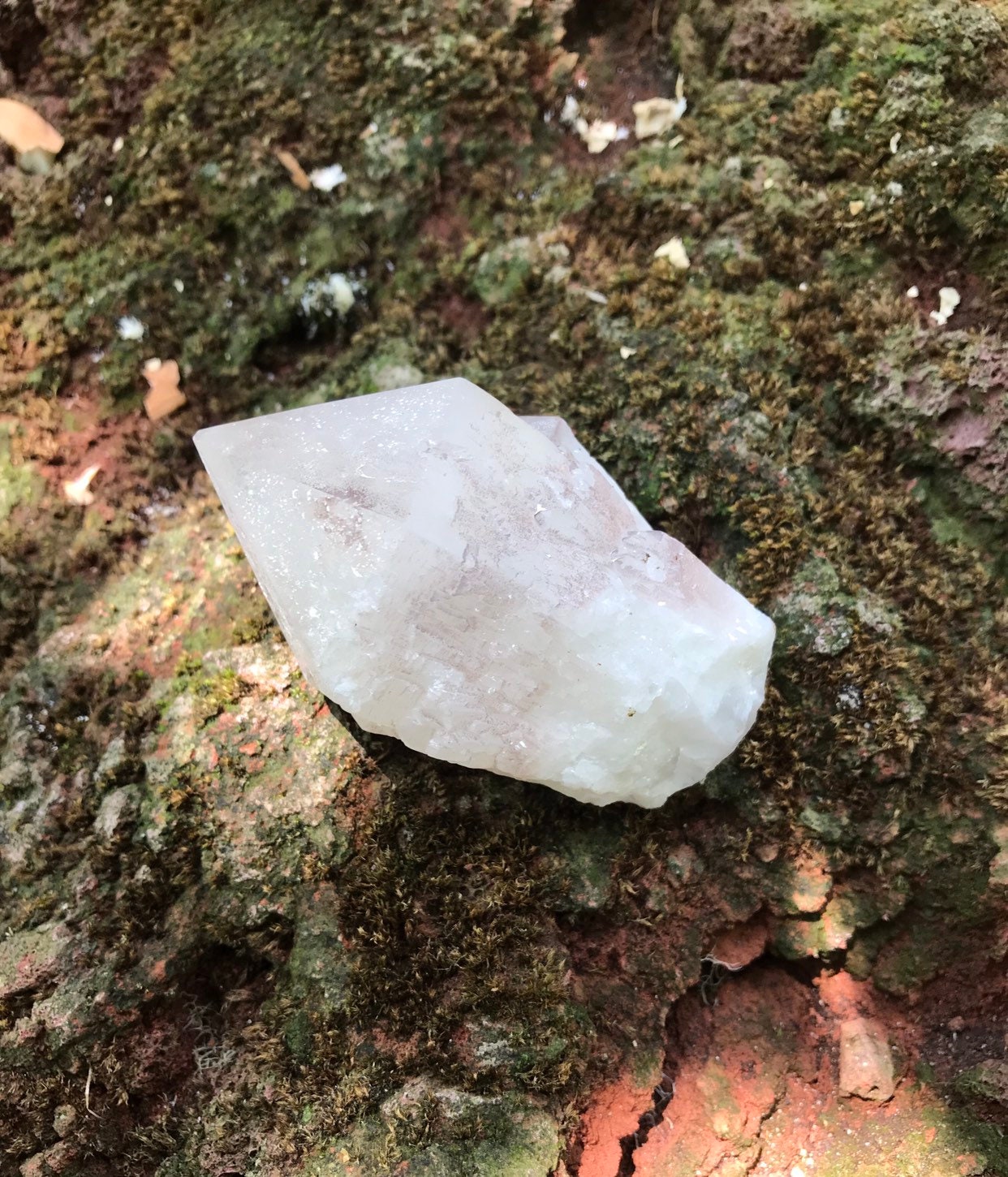 1/3 LBS Candle Quartz, Raw Elestial, Bridge, Pink Hematite Included ...