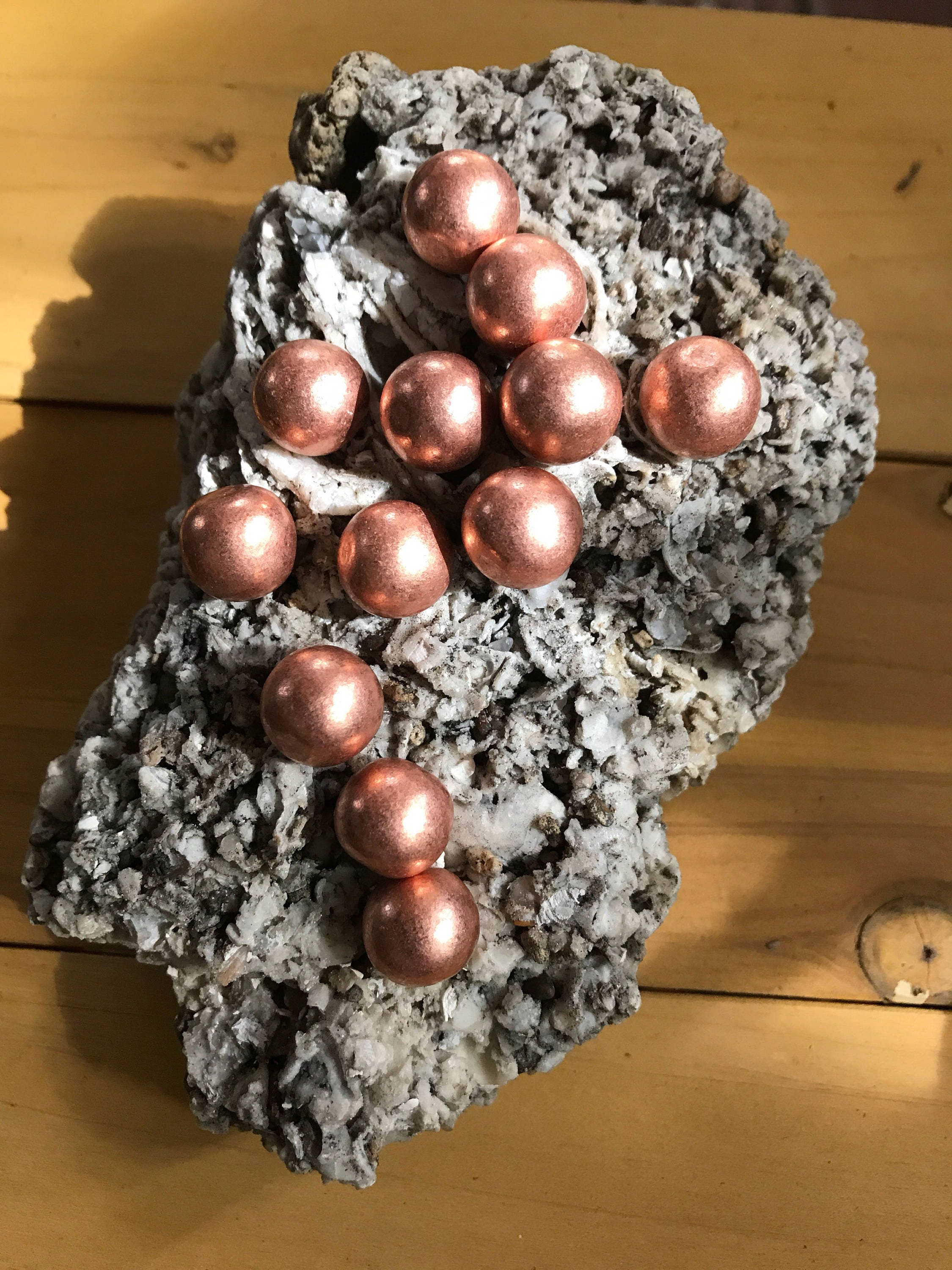 Solid Michigan Copper Sphere, Approx. 12.0 Grams, 1/2 CR1902