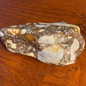 Pudding Stone, 1 LB+ Free Form, Polished Standing Conglomerate Stone ...