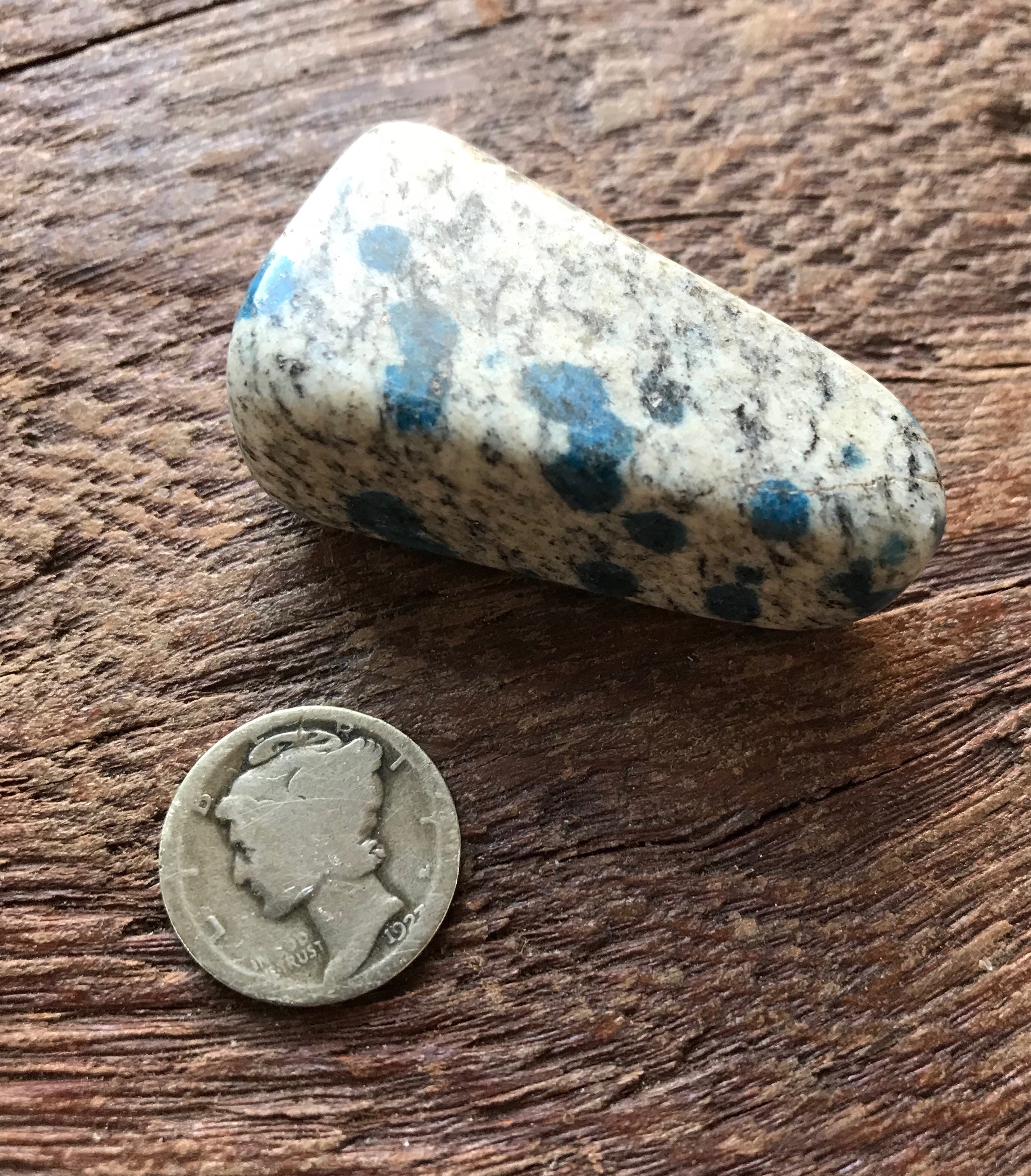 K2 Stone, Azurite in Granite, K2 Mountain, Pakistan, Polished, 26.2 ...