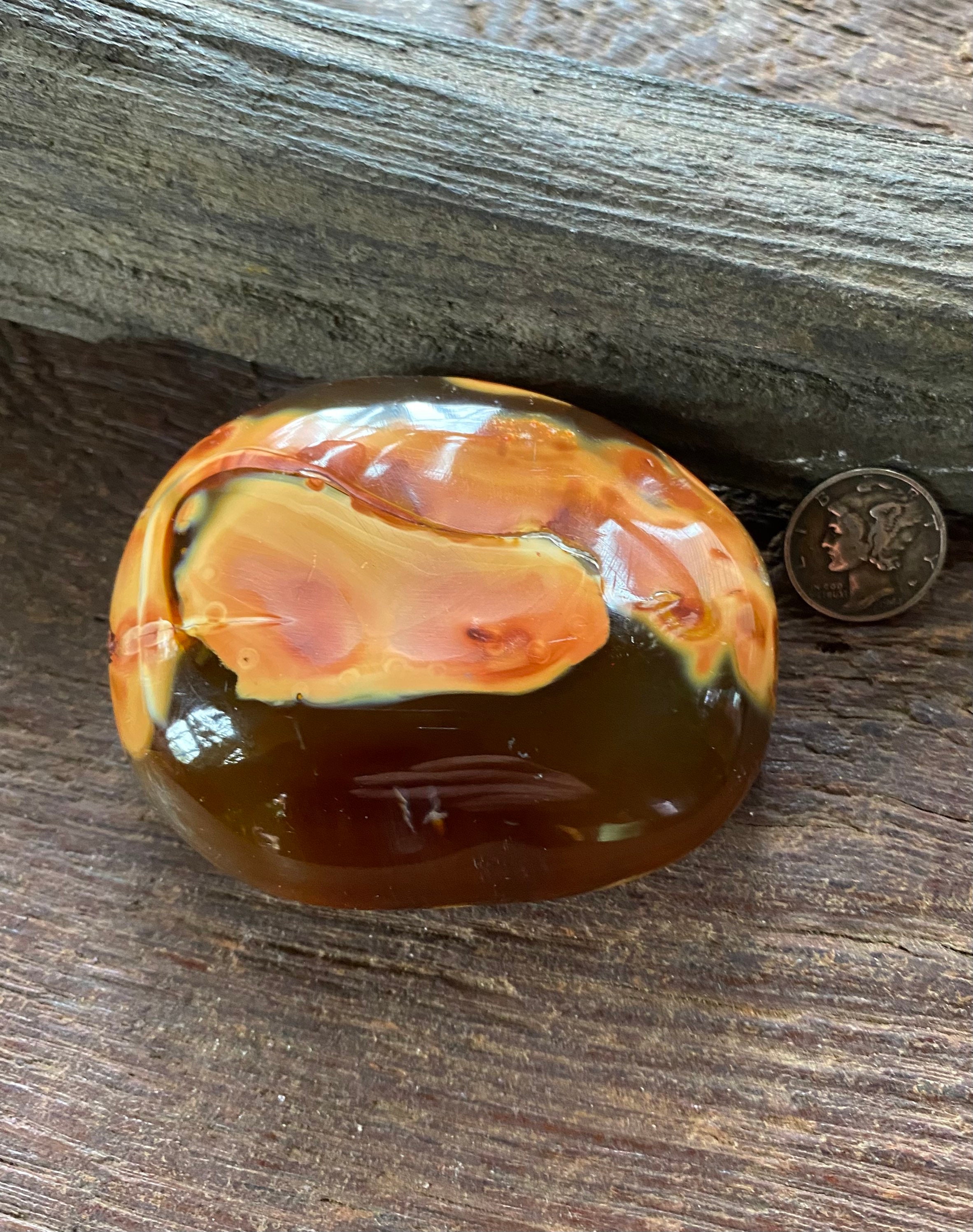Carnelian Agate, Orbicular Palm Stone, Polished, Madagascar, 164.60 ...