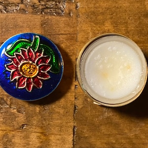 Solid Perfume, Tiny Decorative Brass Sample Container With Lid ...