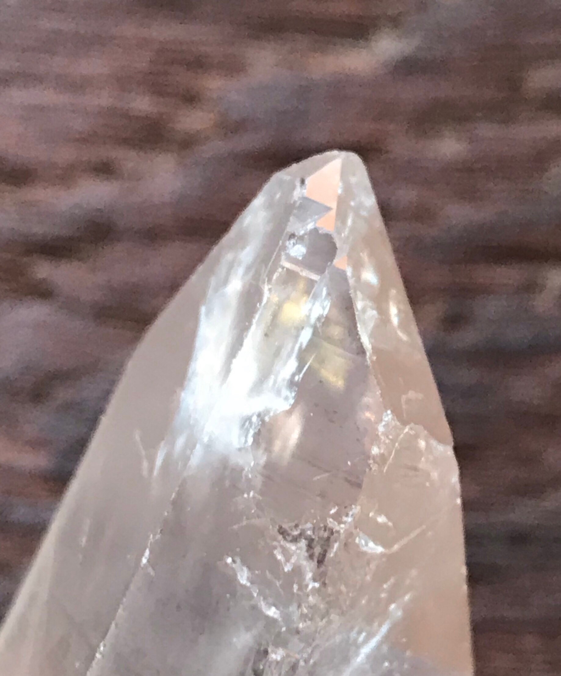 Clear Lemurian, Raw, Silver Veils, Keyed, Window, Silver Veils ...