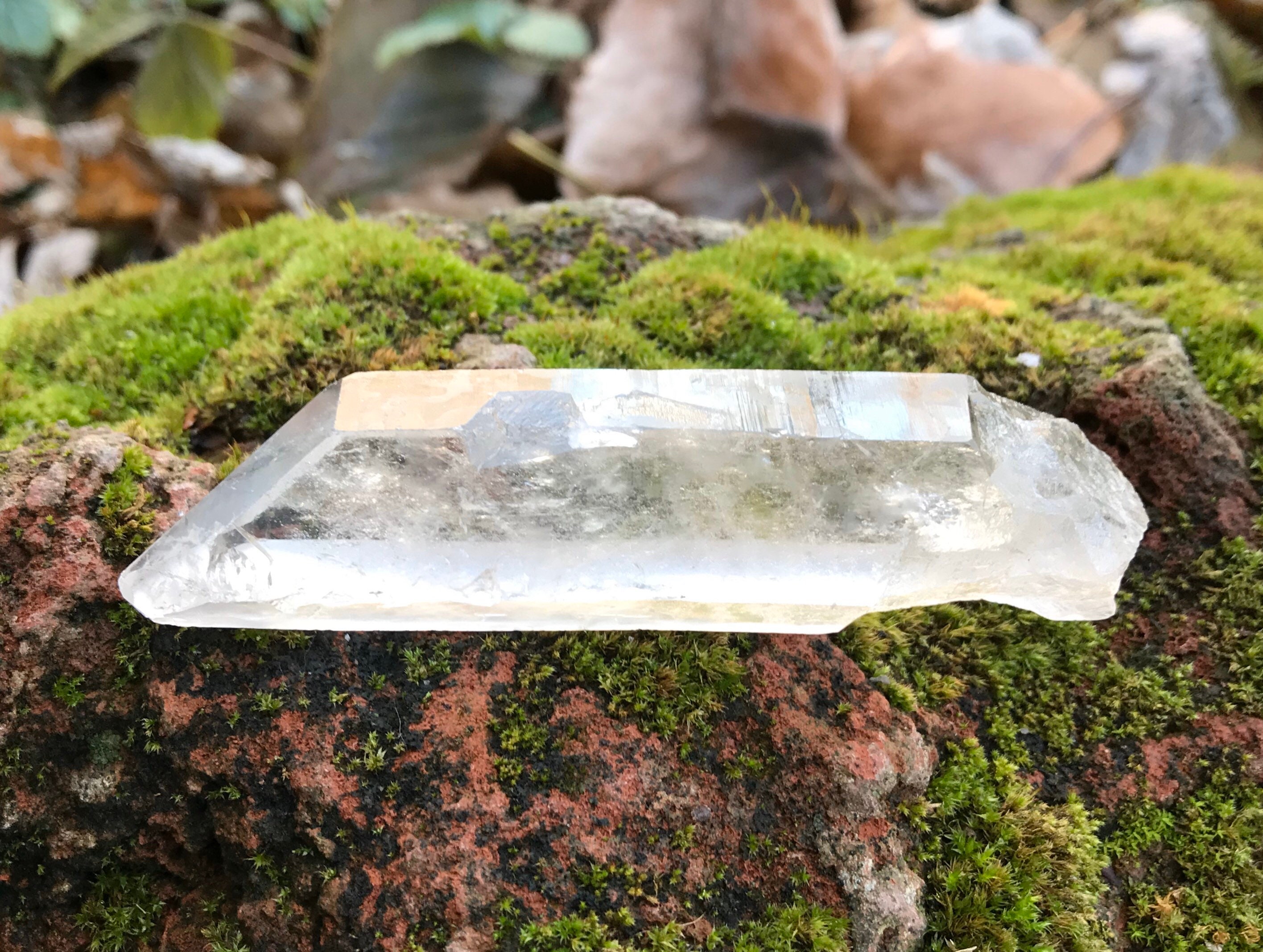 Clear Lemurian, Raw, Silver Veils, Keyed, Window, Silver Veils ...