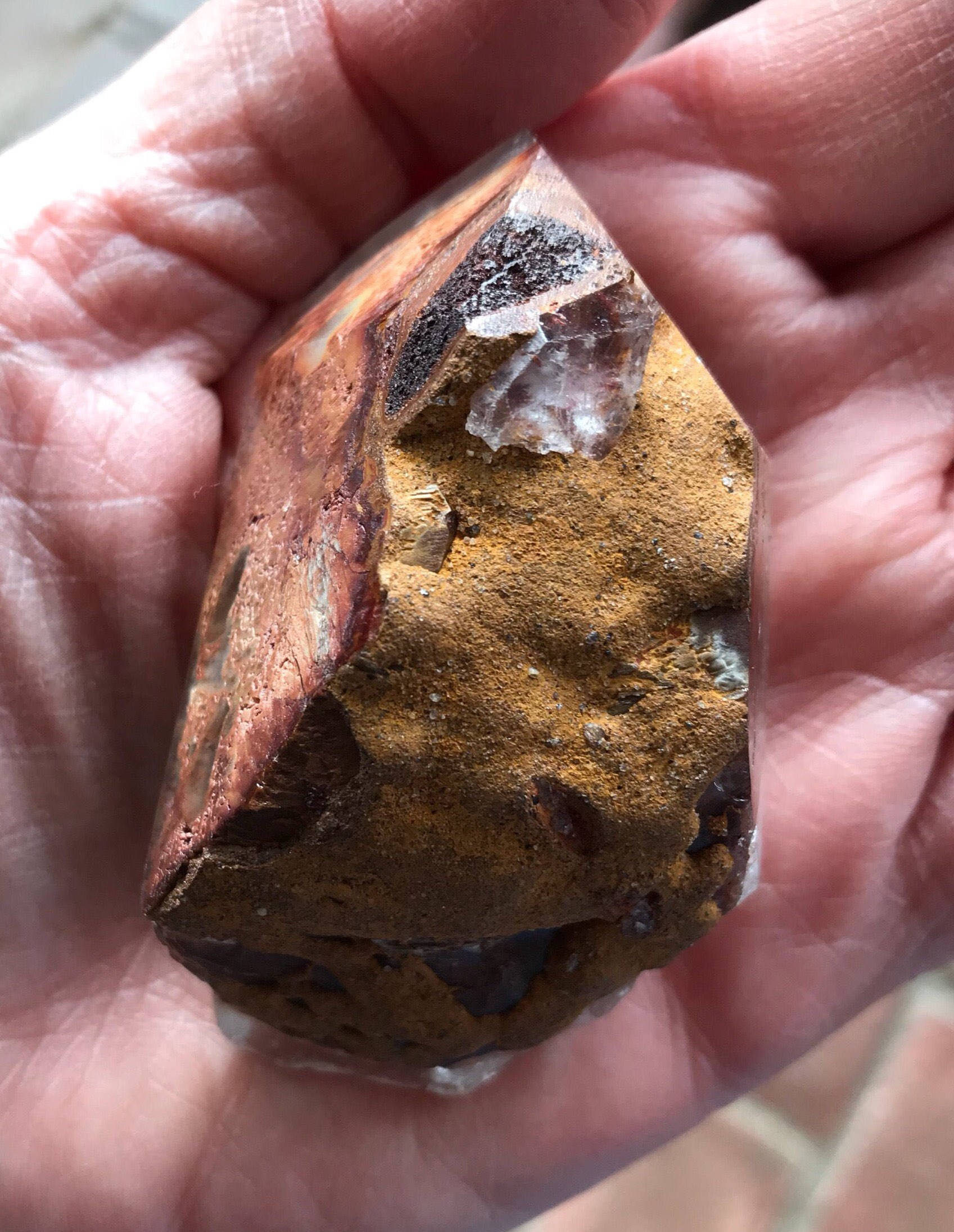 Large Amphibole, Angel Wing Phantom Quartz, Raw, Brazil, 85.5 Grams, CR2709