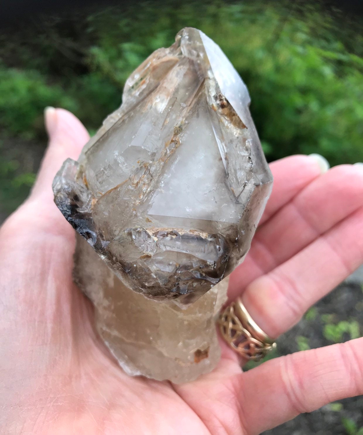 3/4 LB Himalayan Fenster Scepter Quartz, Raw Elestial, 340.3 Grams, 12. ...