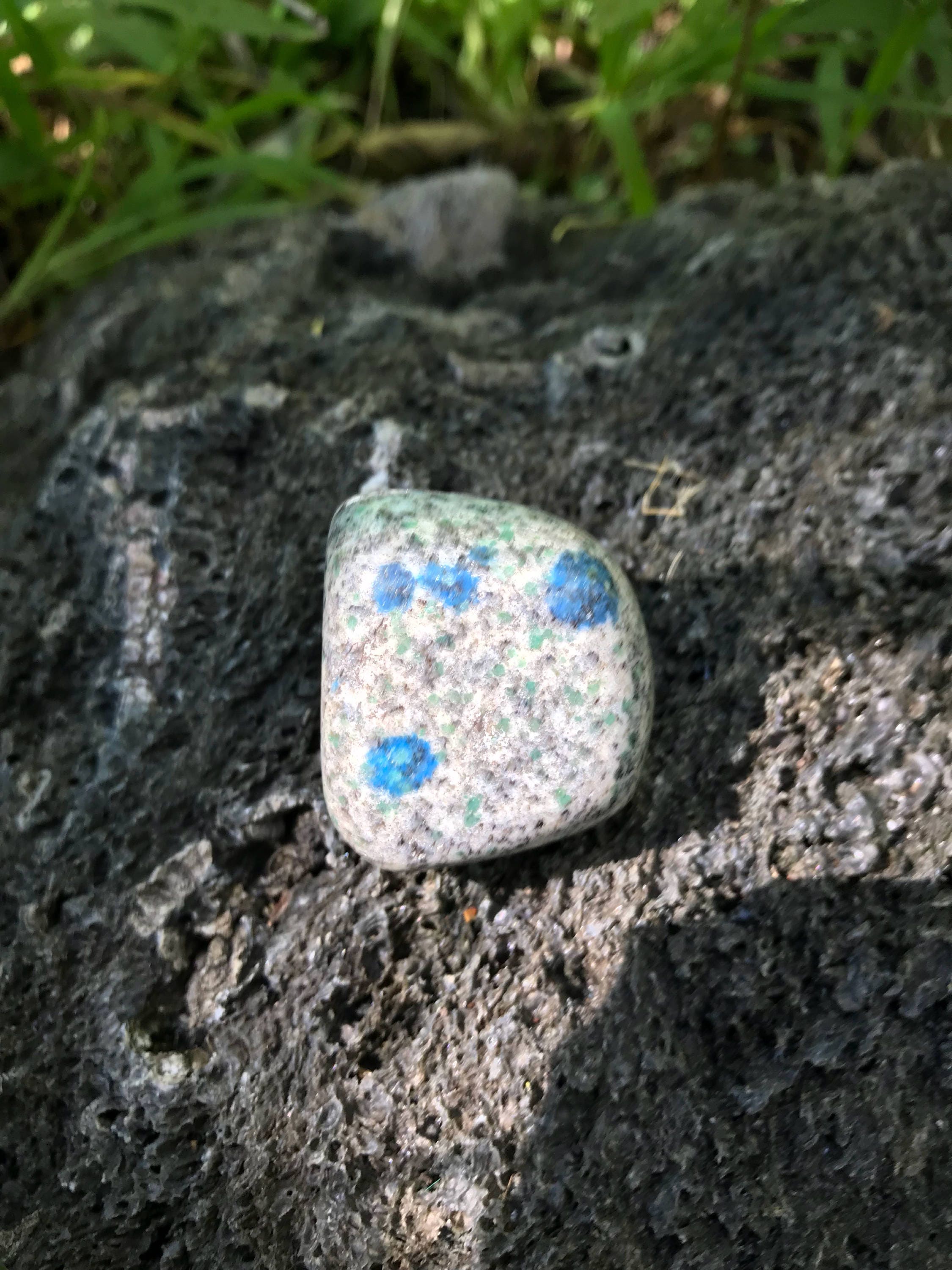 K2 Stone, Azurite in Granite with Malachite, Pakistan, Polished, 30.1 ...