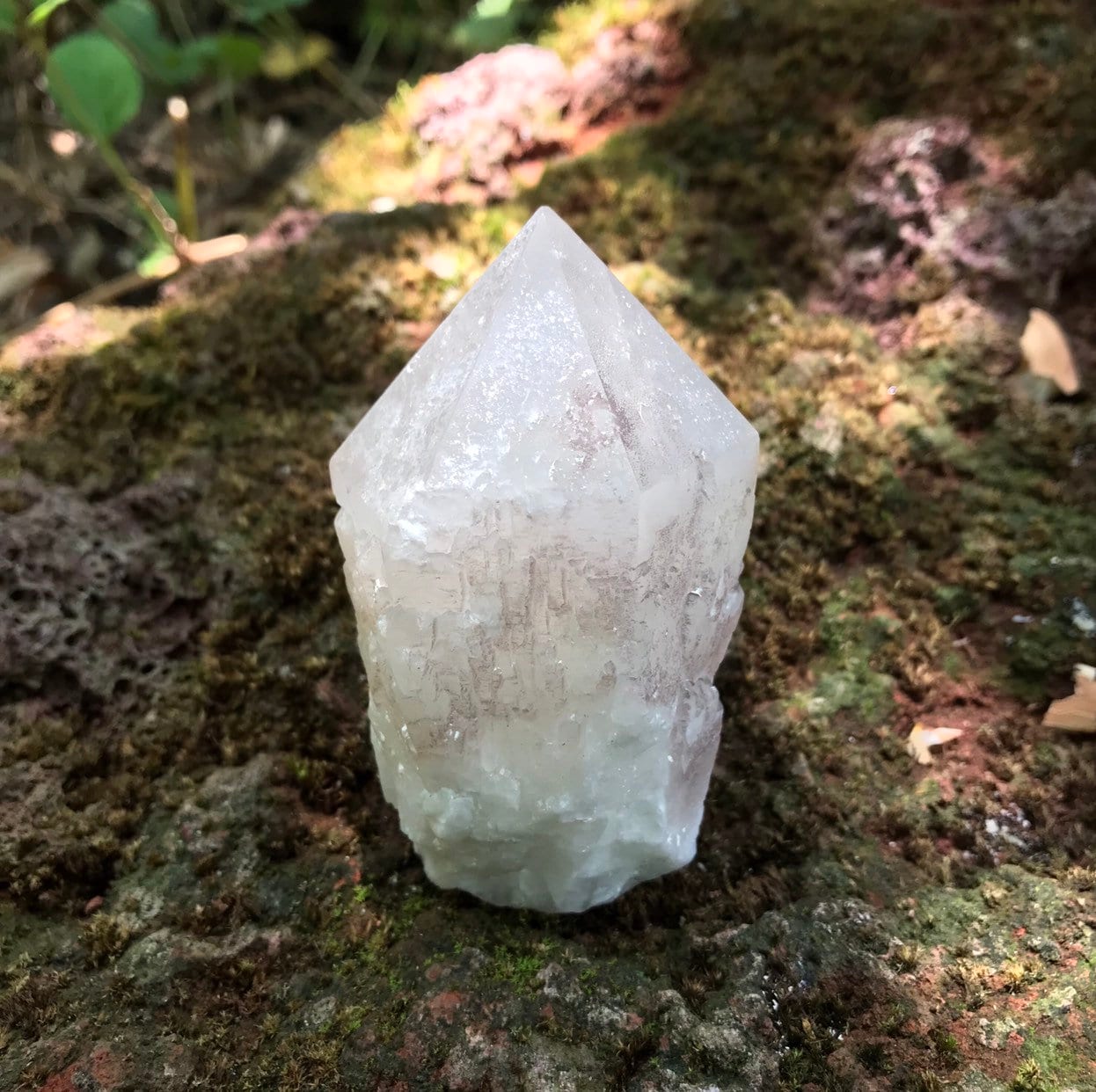 1/3 LBS Candle Quartz, Raw Elestial, Bridge, Pink Hematite Included ...