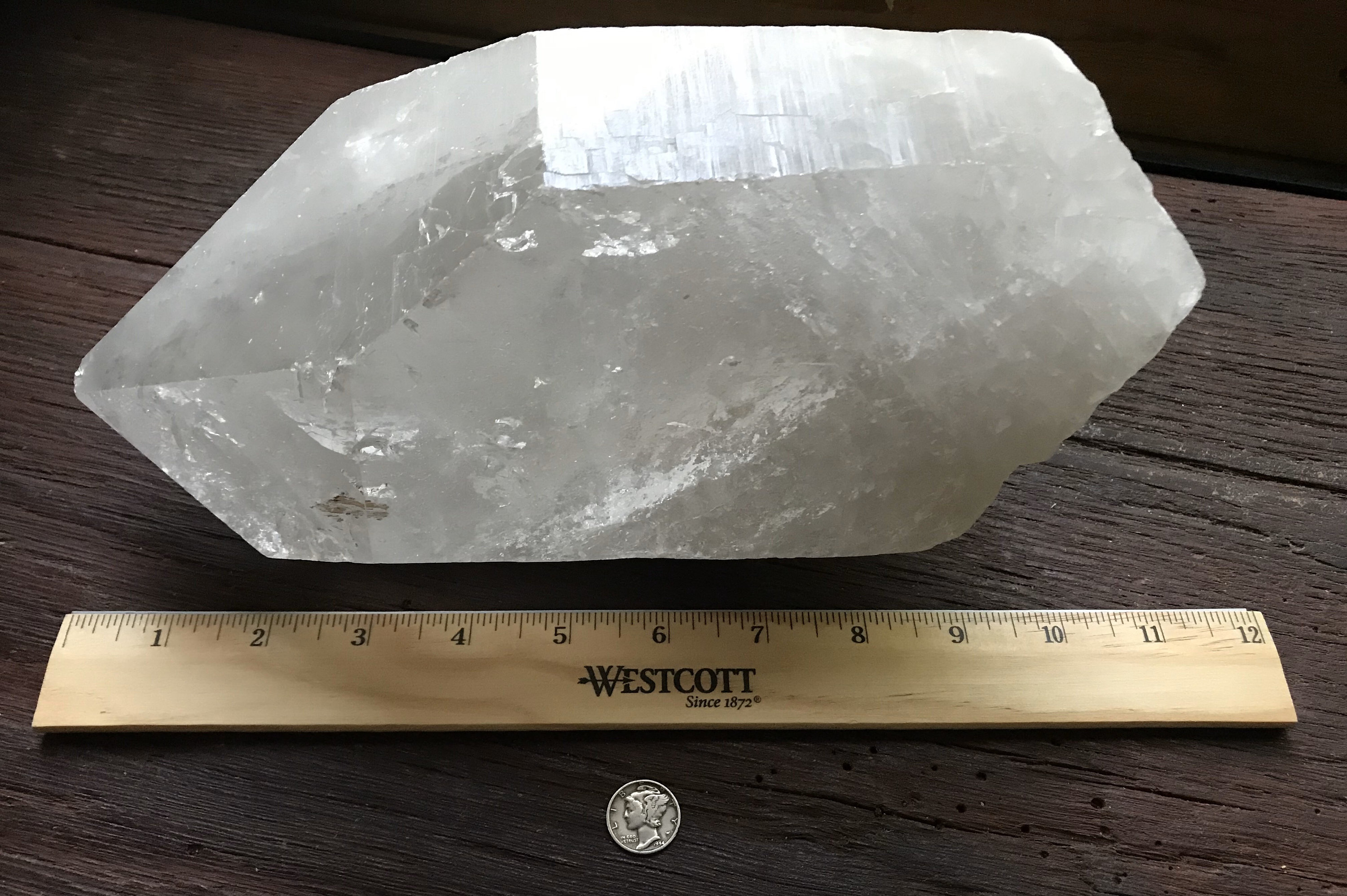 9 LBS Massive Raw DT Himalayan Quartz, Mine Fresh, Rainbow Points ...