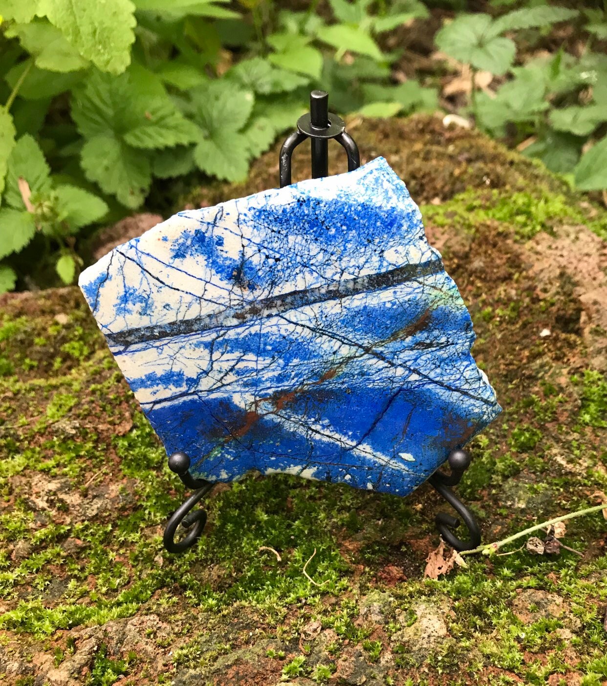 Azurite Slab, With Cuprite & Limonite, Polished Face, Arizona, 84.5 ...