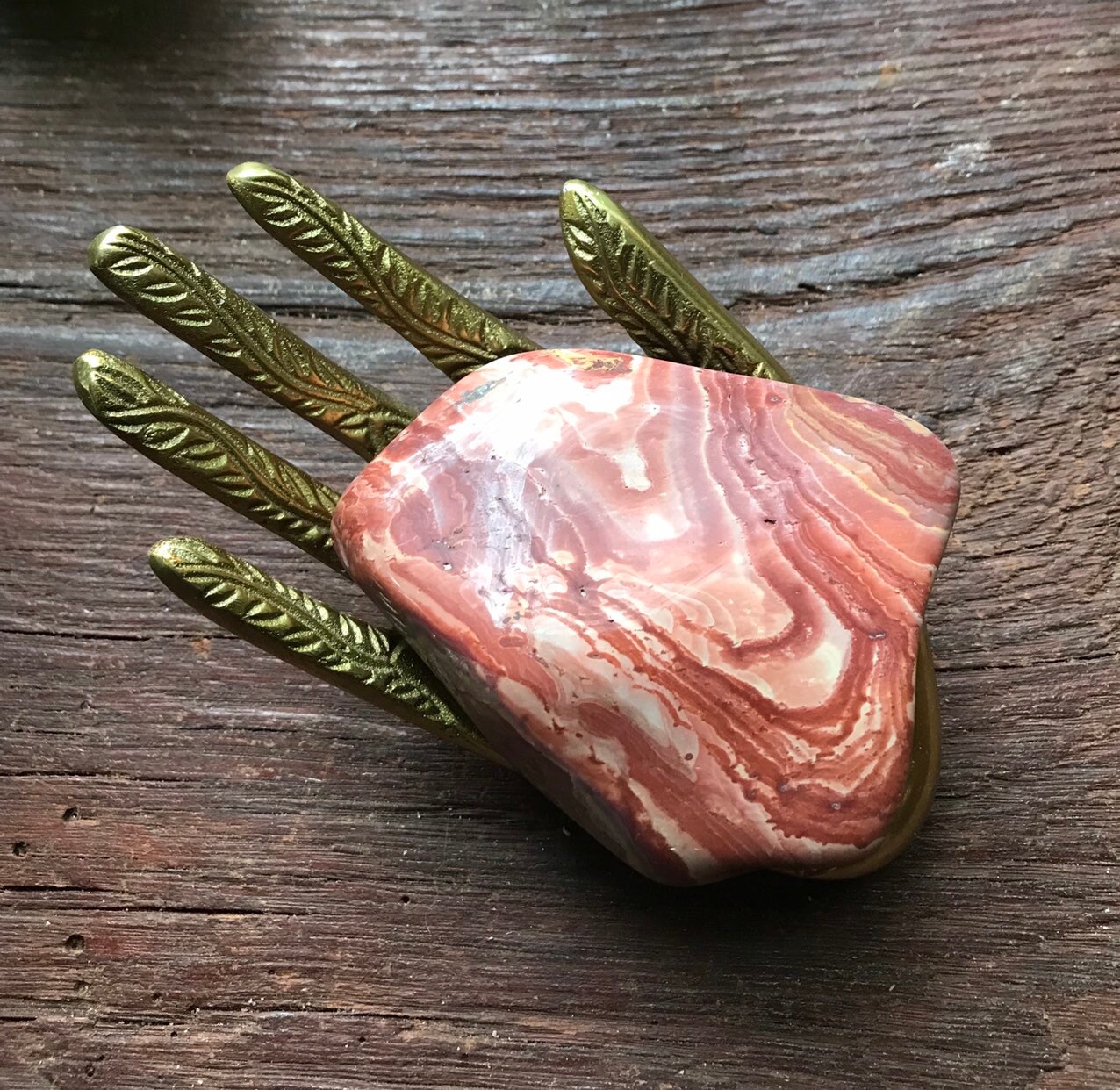 Wonderstone Jasper, Large Palm Stone, Nevada, 156.50 Grams, CR5993