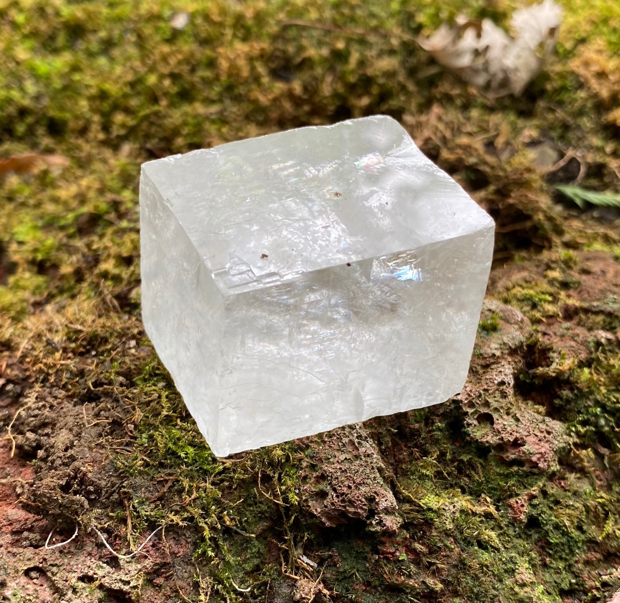 CALCITE, Optical, aka Viking Sunstone, Raw, Silver Veils, Rainbow ...