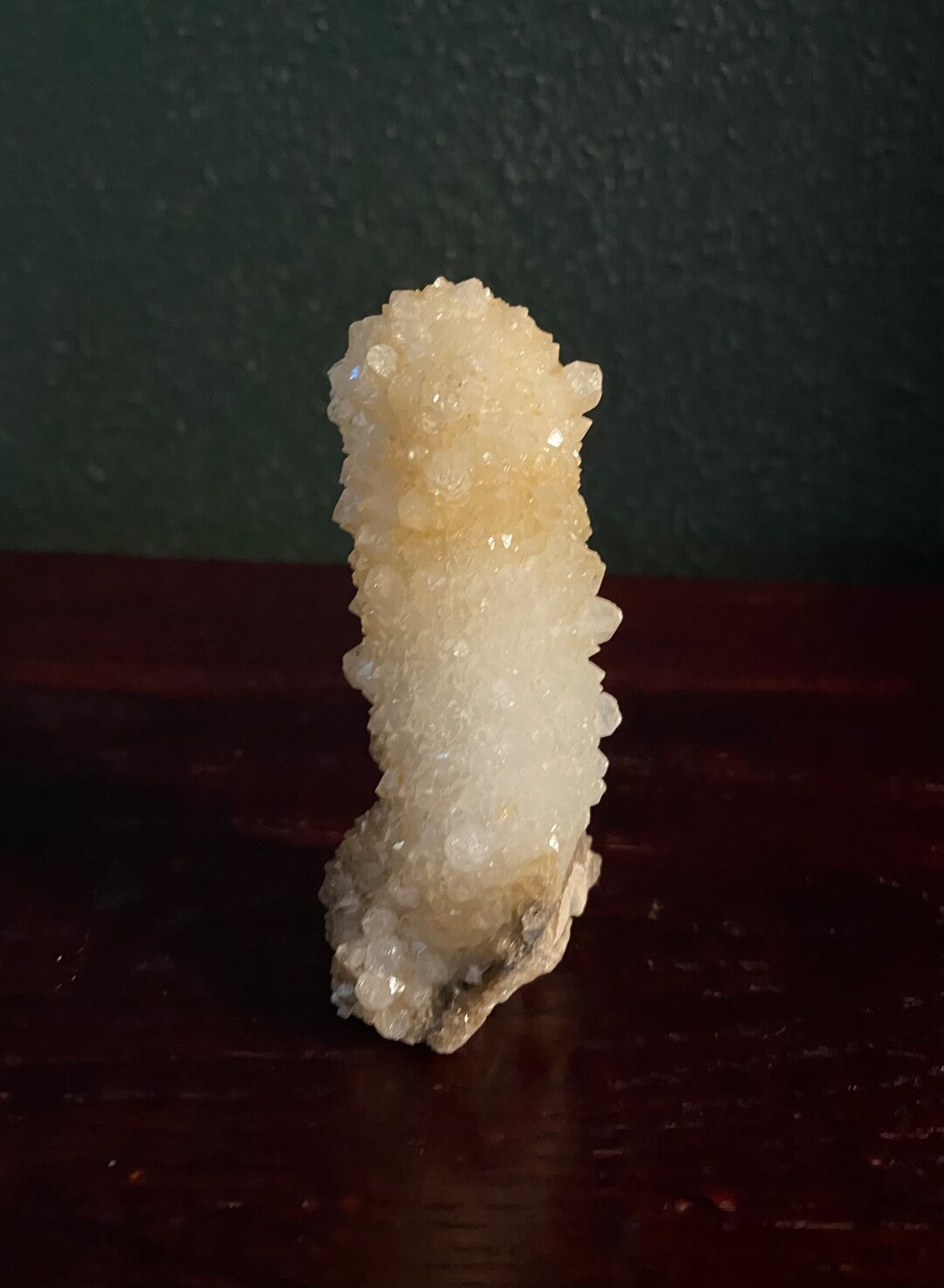 Druzy Quartz Stalactite, Standing Spirit Quartz, India, 109.10 Grams ...
