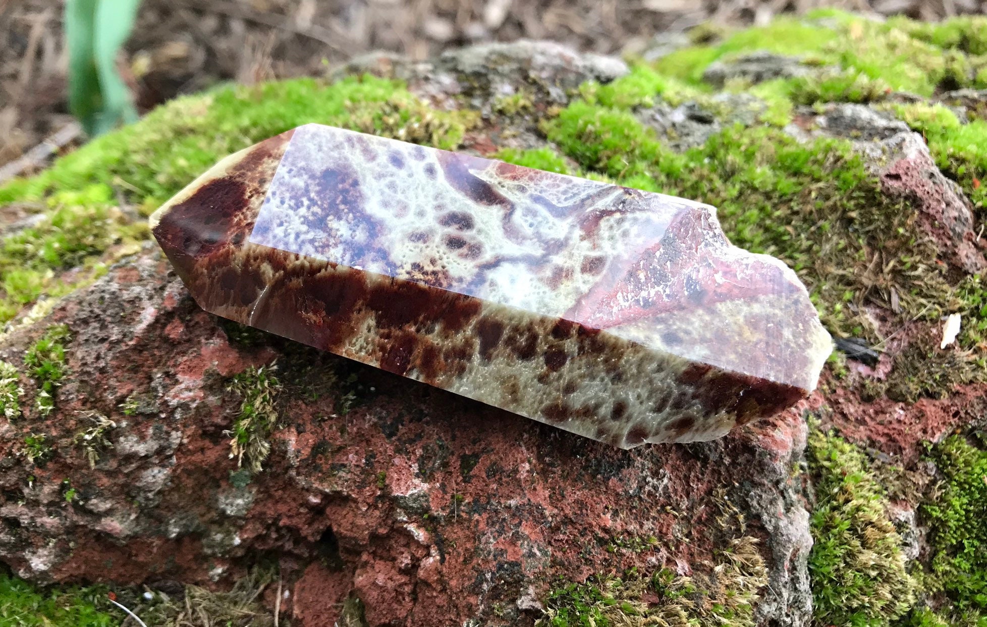 Angel Wing, Red Amphibole Phantom Tabby Quartz, Keys, Semi-Polished ...