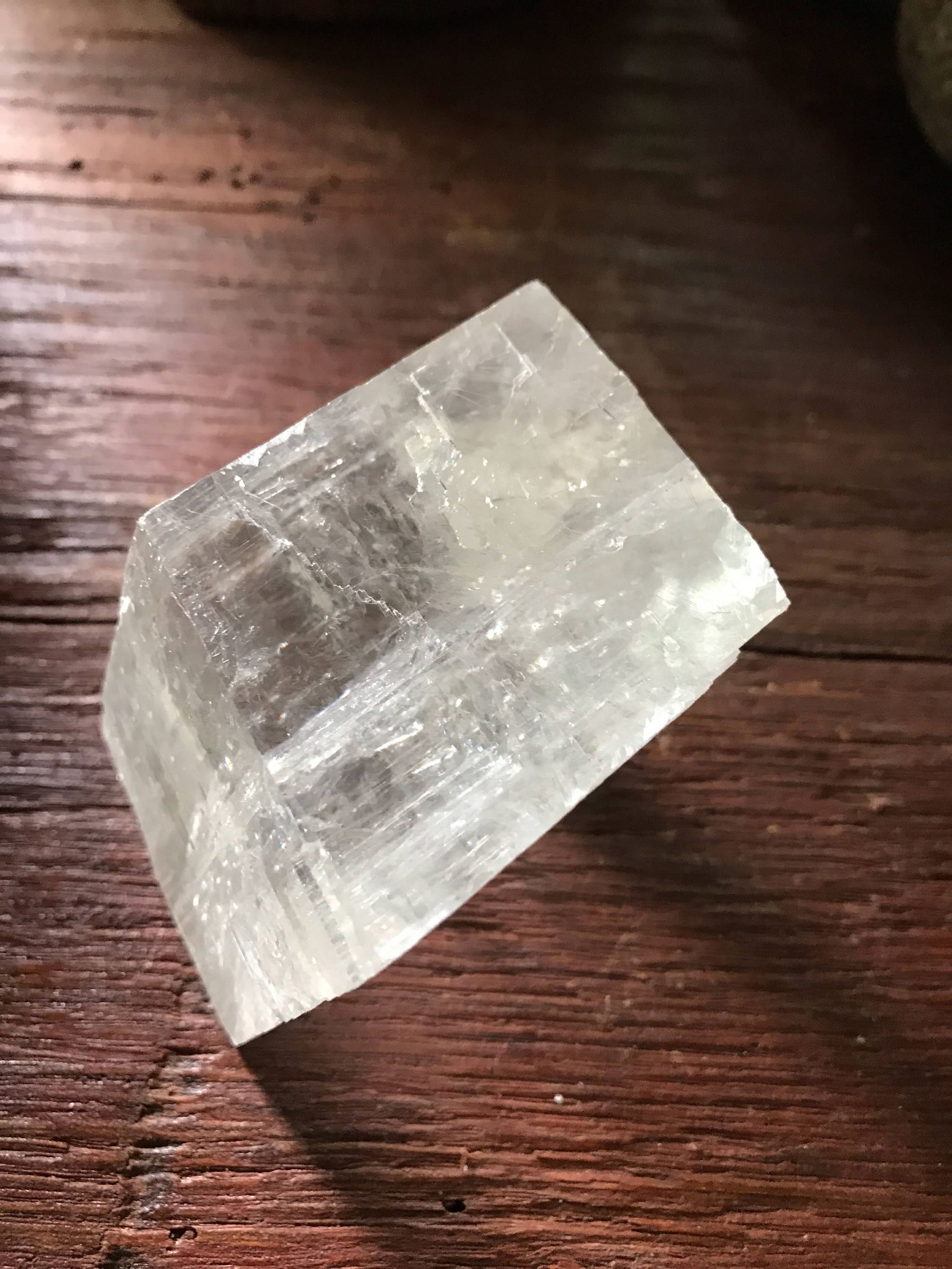 X-Large Optical Calcite Crystal, Rainbows, Viking Sunstone, Raw, Brazil ...