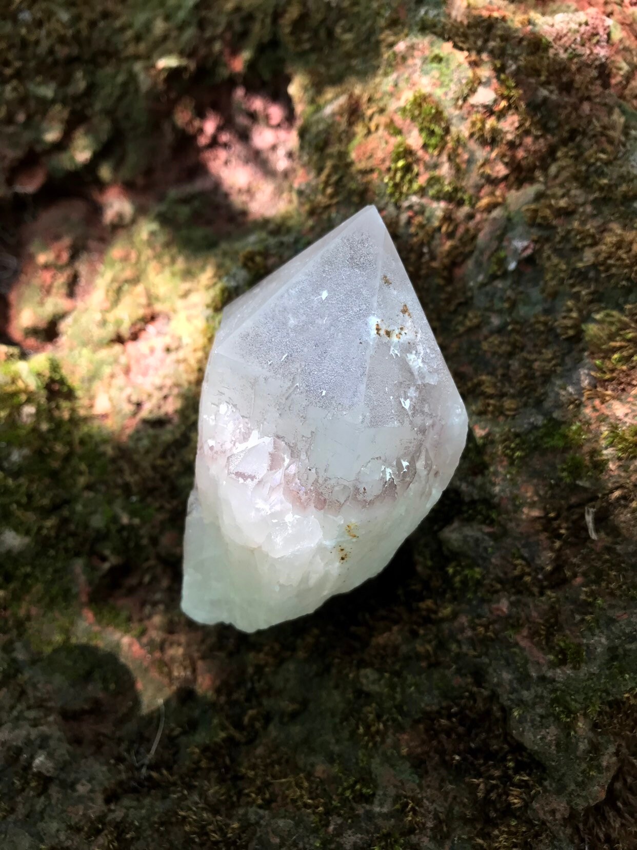 1/3 LBS Candle Quartz, Raw Elestial, Bridge, Pink Hematite Included ...