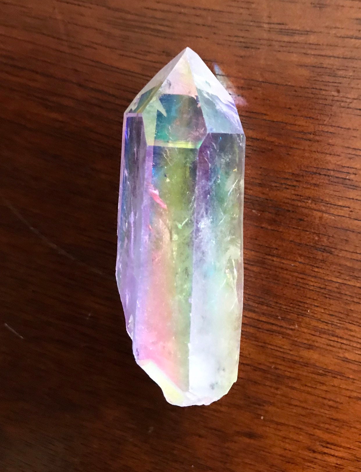 Opal Aura Quartz, Time-Link, Self-Healed, Rainbows, Arkansas, 63.0 ...
