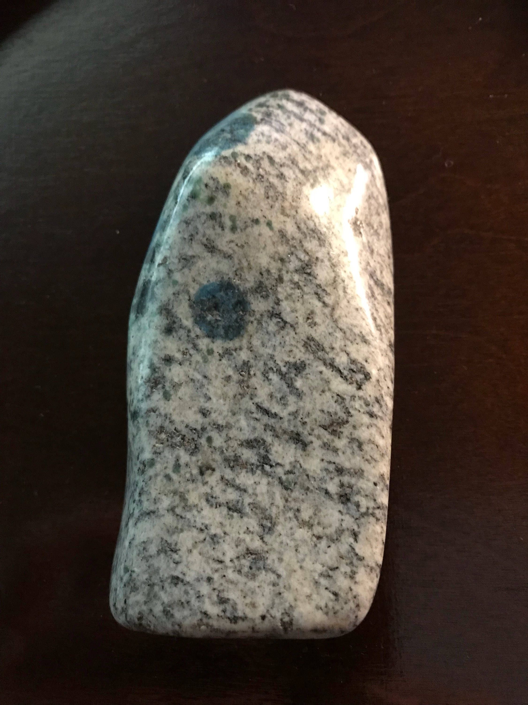 K2 Palm Stone, Azurite and Malachite in Granite, K2 Mountain, Pakistan ...