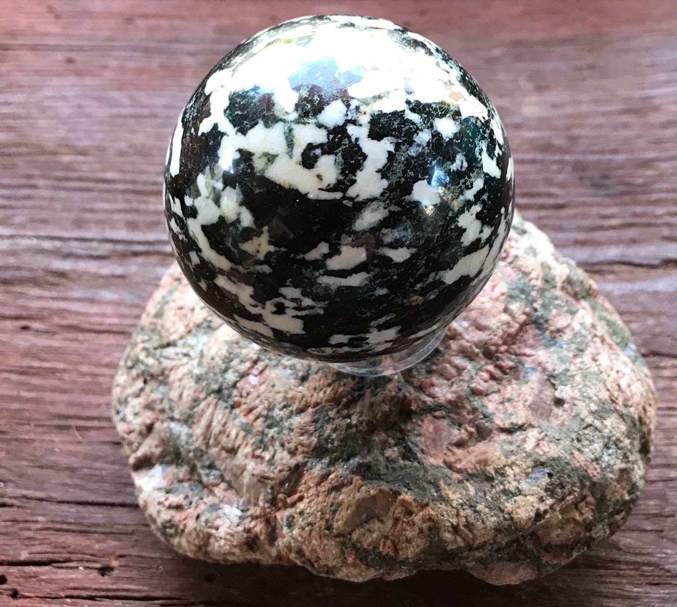 3/4 LB Zebra Stone Sphere, 62 mm, Dolomitic Limestone, Africa, 348.2 ...