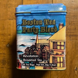 Boston Tea Party, Blended Black Tea, Keepsake Tin of 24 Stringless Tea ...