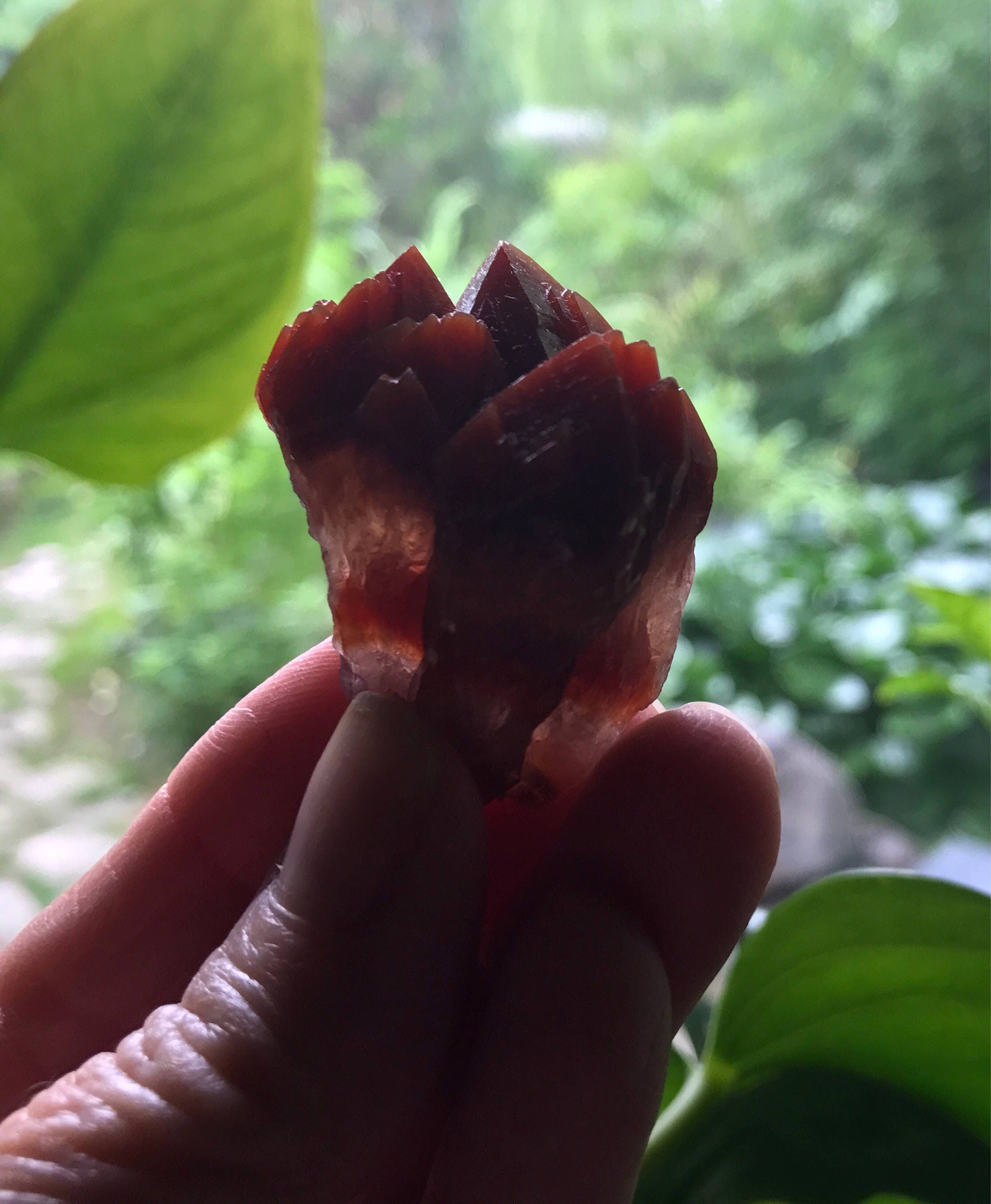 Raw Red Quartz Crystal, Morocco, Mine Fresh, Clean, 32.69 Grams, CR1854