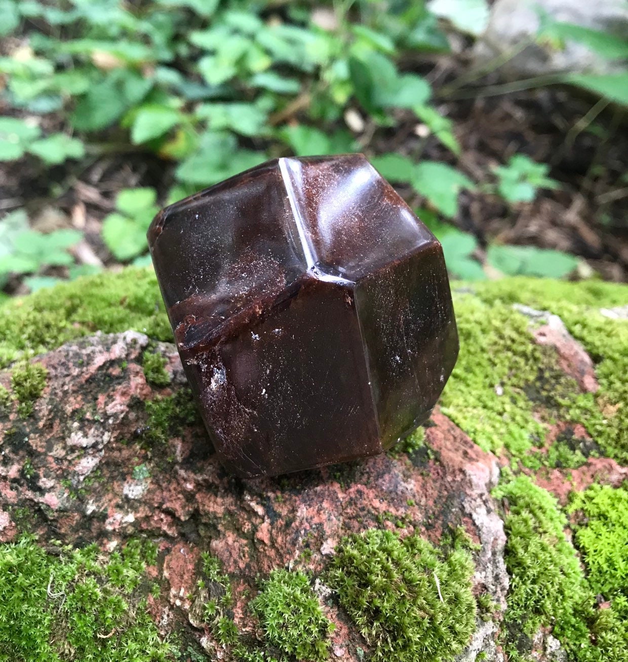 3/4 LB- Almandine Garnet Crystal, 63 mm, Polished, 319.7 Grams, 1597.5 ...