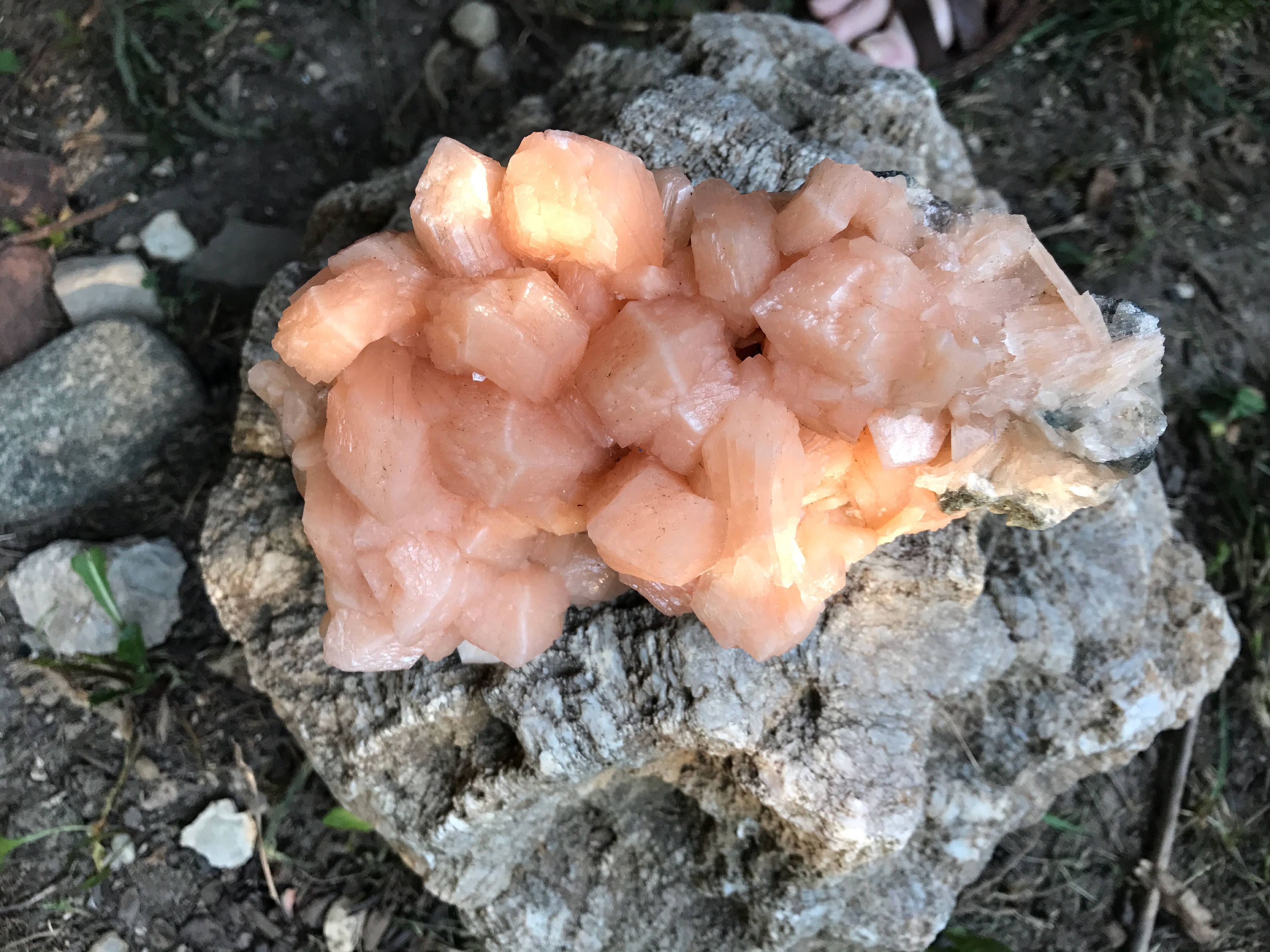 Large Peach Stilbite Crystal, Manifestation, Healing, 1.62 Lbs., India ...