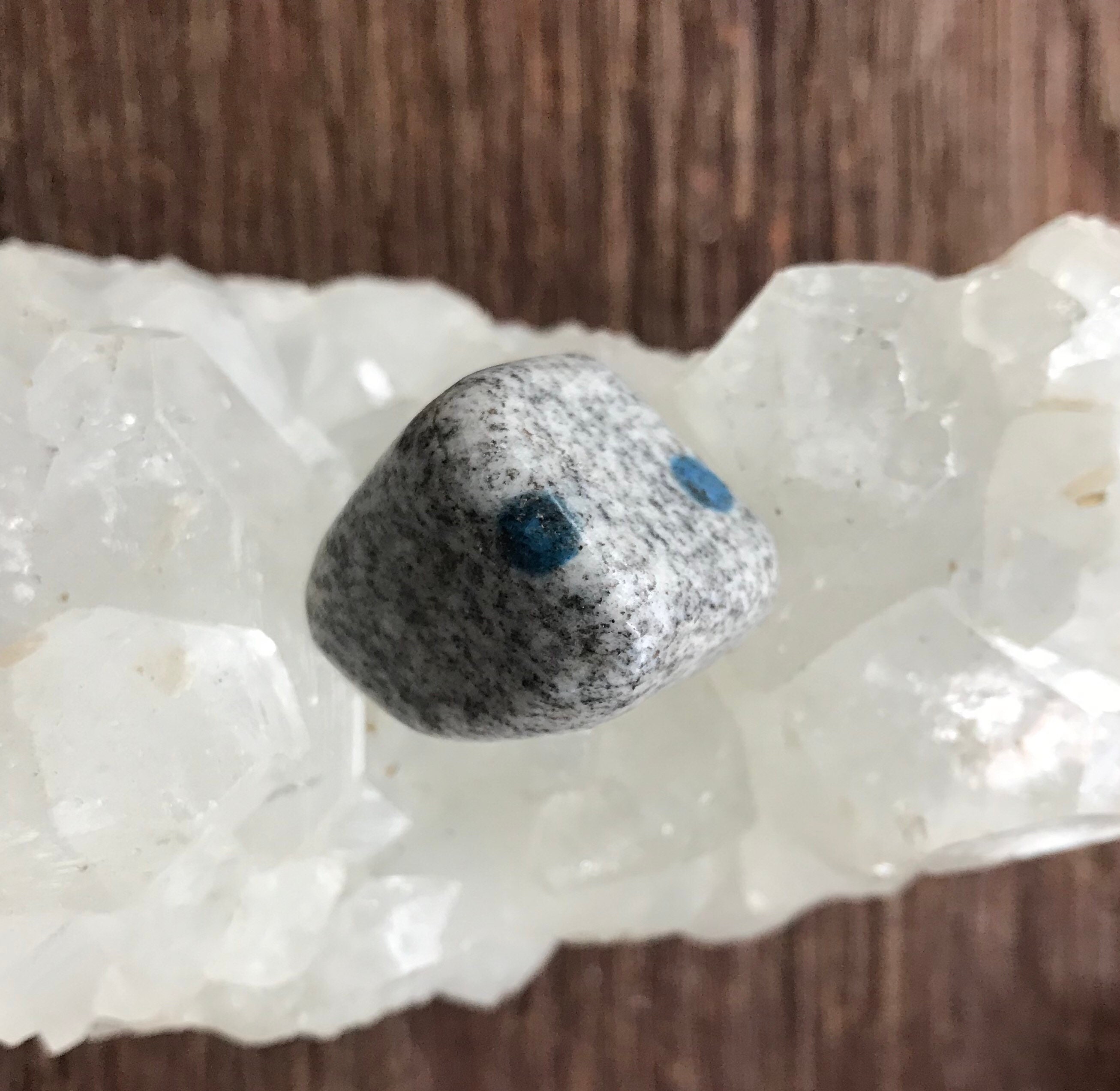 K2 Stone, Azurite in Granite, K2 Mountain, Pakistan, Polished, 22.8 ...