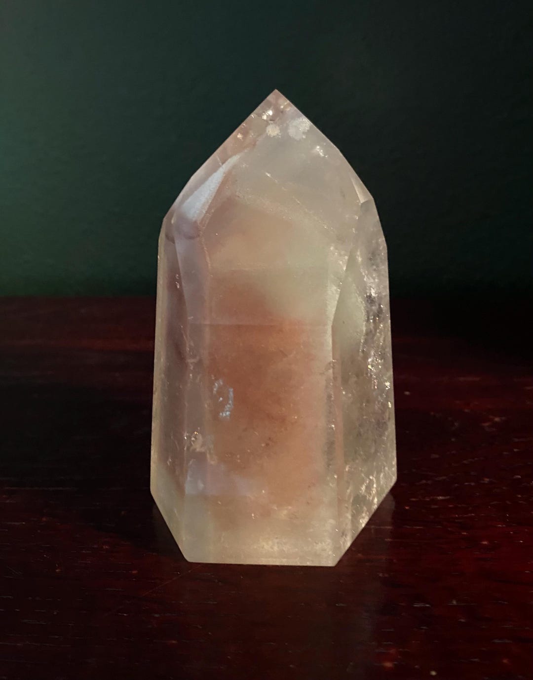 Lithium Phantom Quartz Channeler, 1 LB Polished, Standing, Silver Veils ...