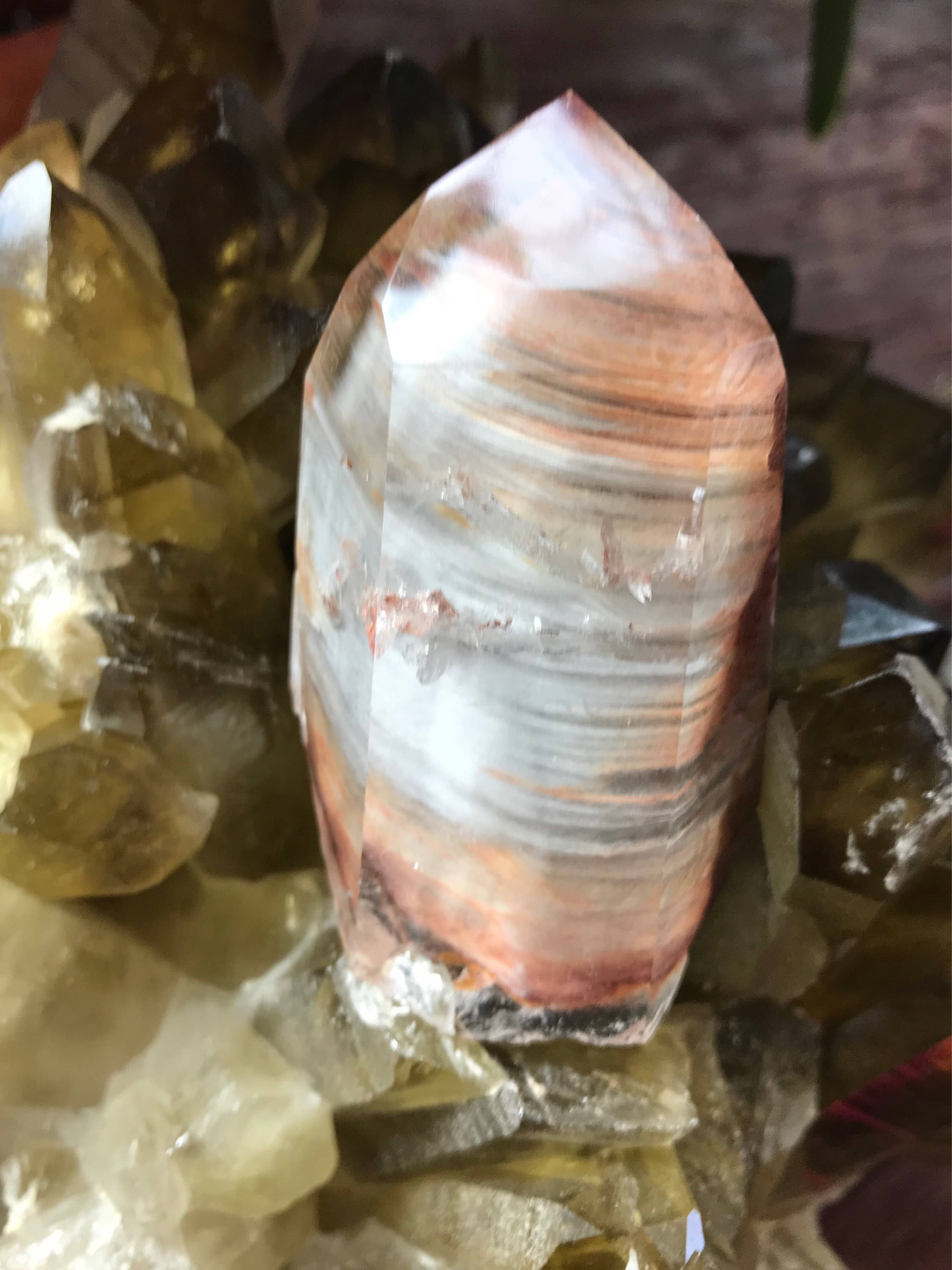 Large Amphibole, Angel Wing Phantom Quartz, Raw, Brazil, 85.5 Grams, CR2709