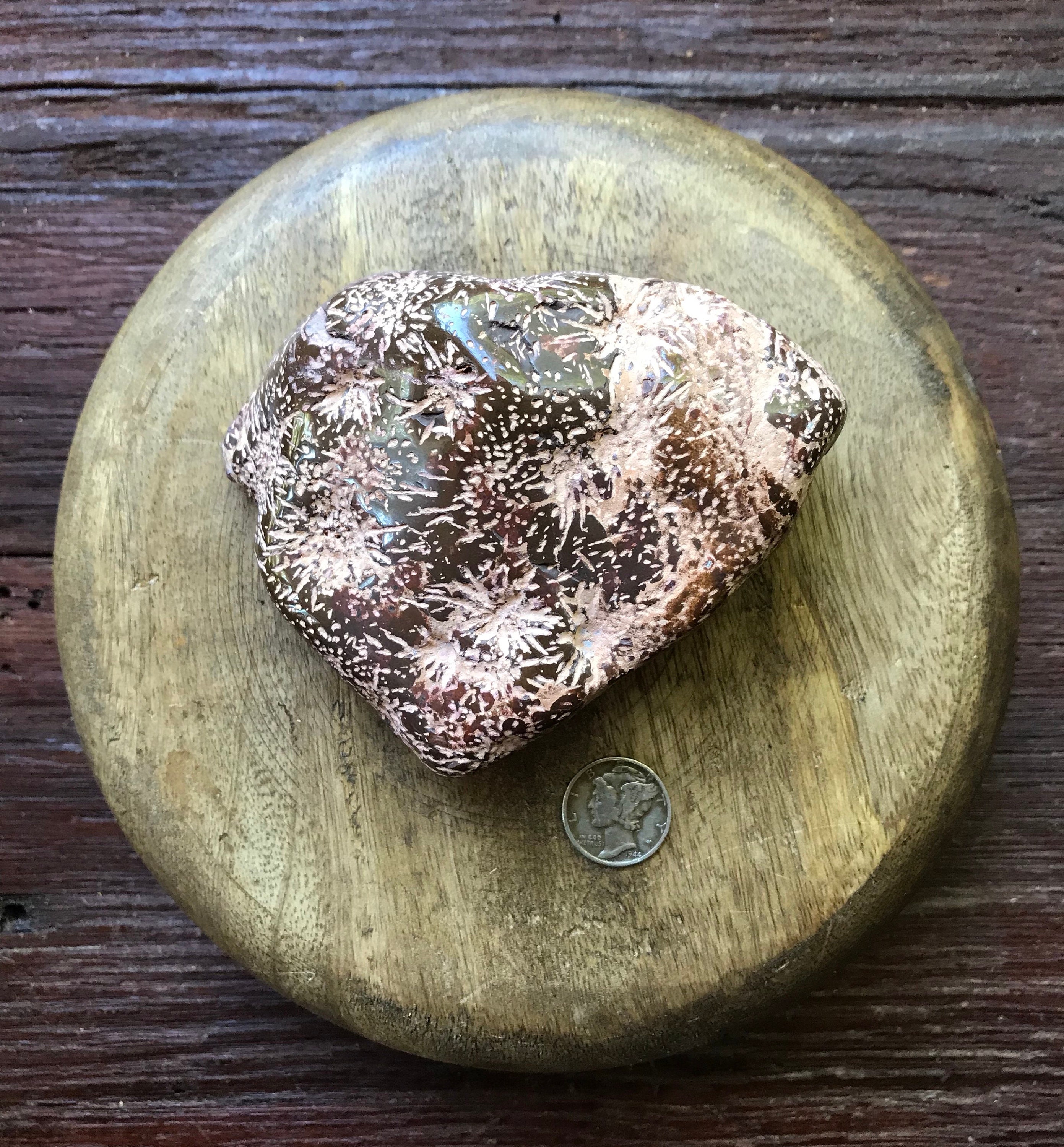 1/2 LB Starburst Jasper, Large Palm Stone, Mexico, 282.5 Grams, 10 ...