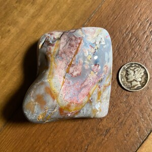 Ohio Rainbow Flint, Colorful Polished Pocket Stone, Warrior Stone, Ohio ...