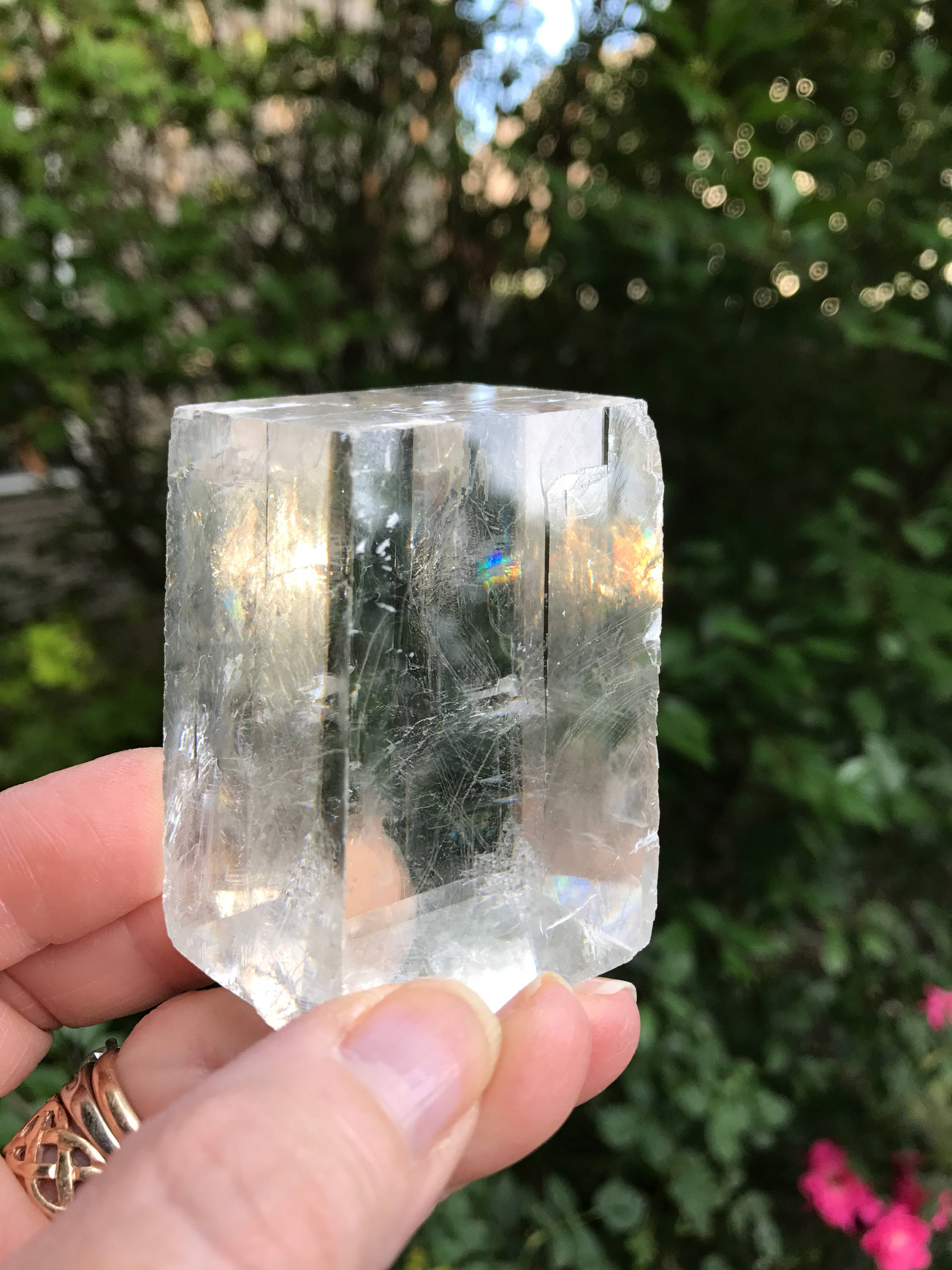 Optical Calcite Crystal, Large, Rainbows, Water Clear, Viking Sunstone ...