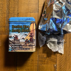Boston Tea Party, Blended Black Tea, Keepsake Tin of 24 Stringless Tea ...