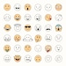 Smiley Face Clipart, Hand Drawn Smileys, Emoji, Hand-sketched Doodle ...
